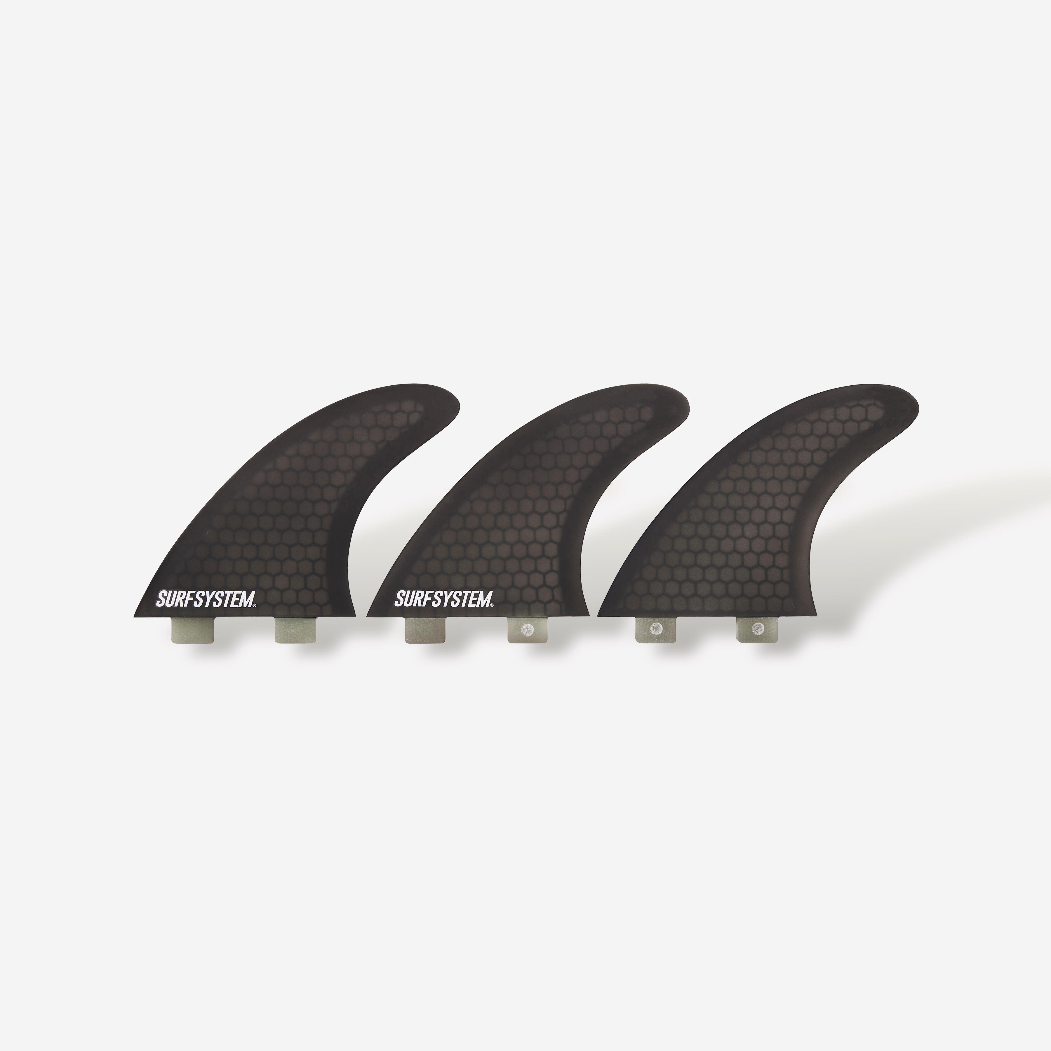 3 surfing FCS1 fibre fins - Size L black - Decathlon