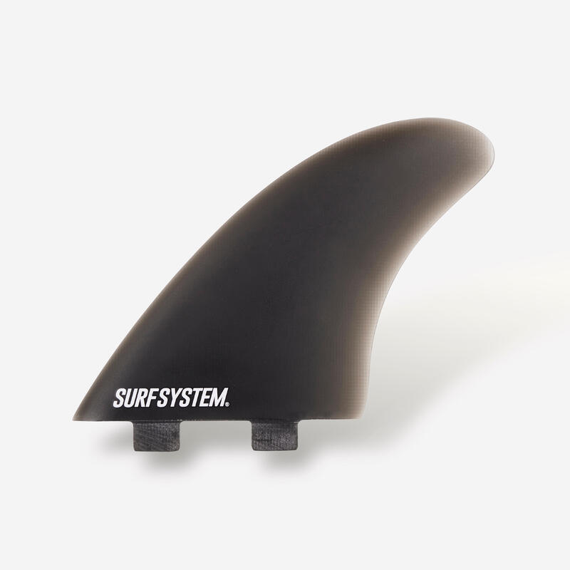 2 quilhas Fibre Twin 5"5 FCS1 - preto SURFSYSTEM - Decathlon