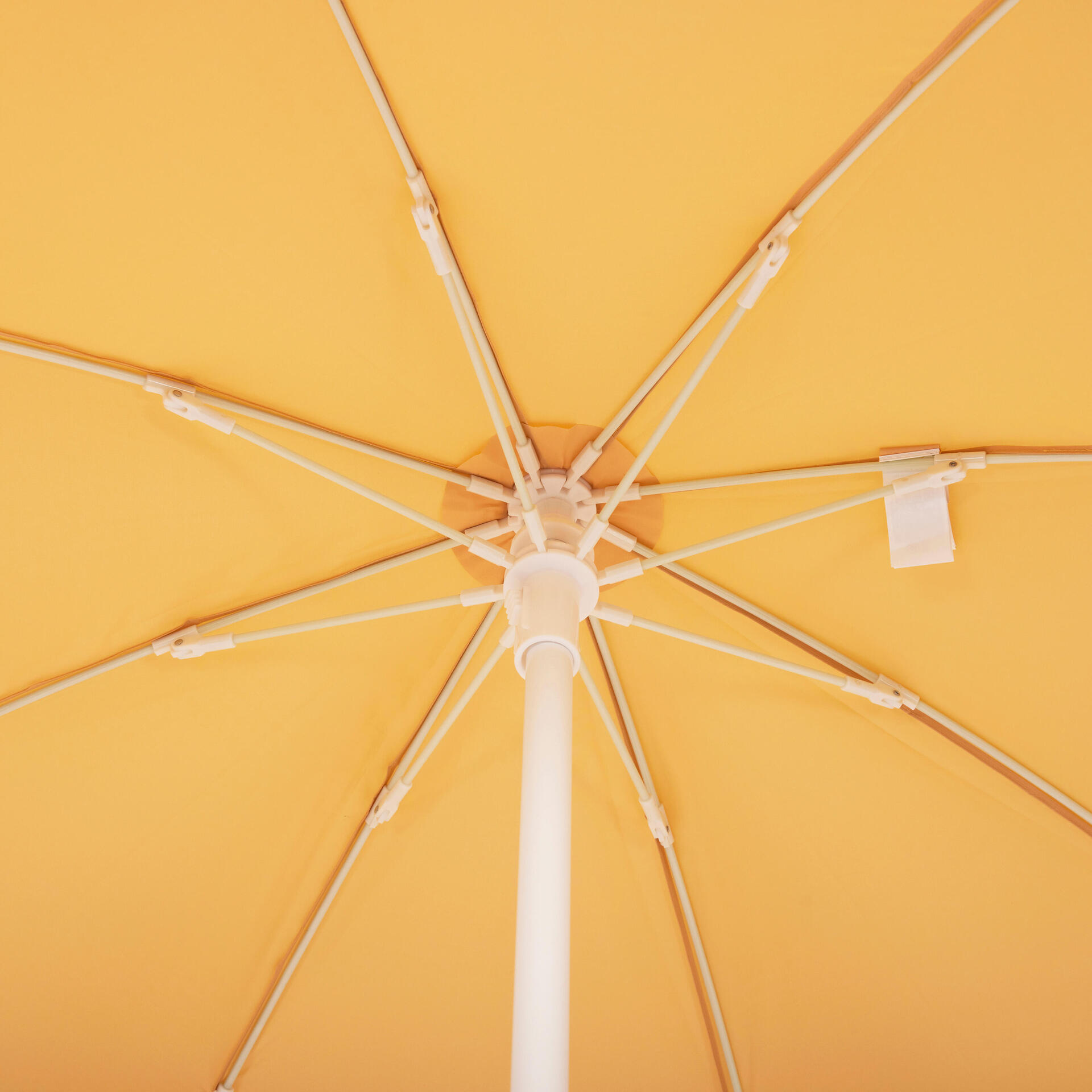 Compact beach umbrella 2-person UPF 50+ 160 cm diameter - PARUV yellow ...