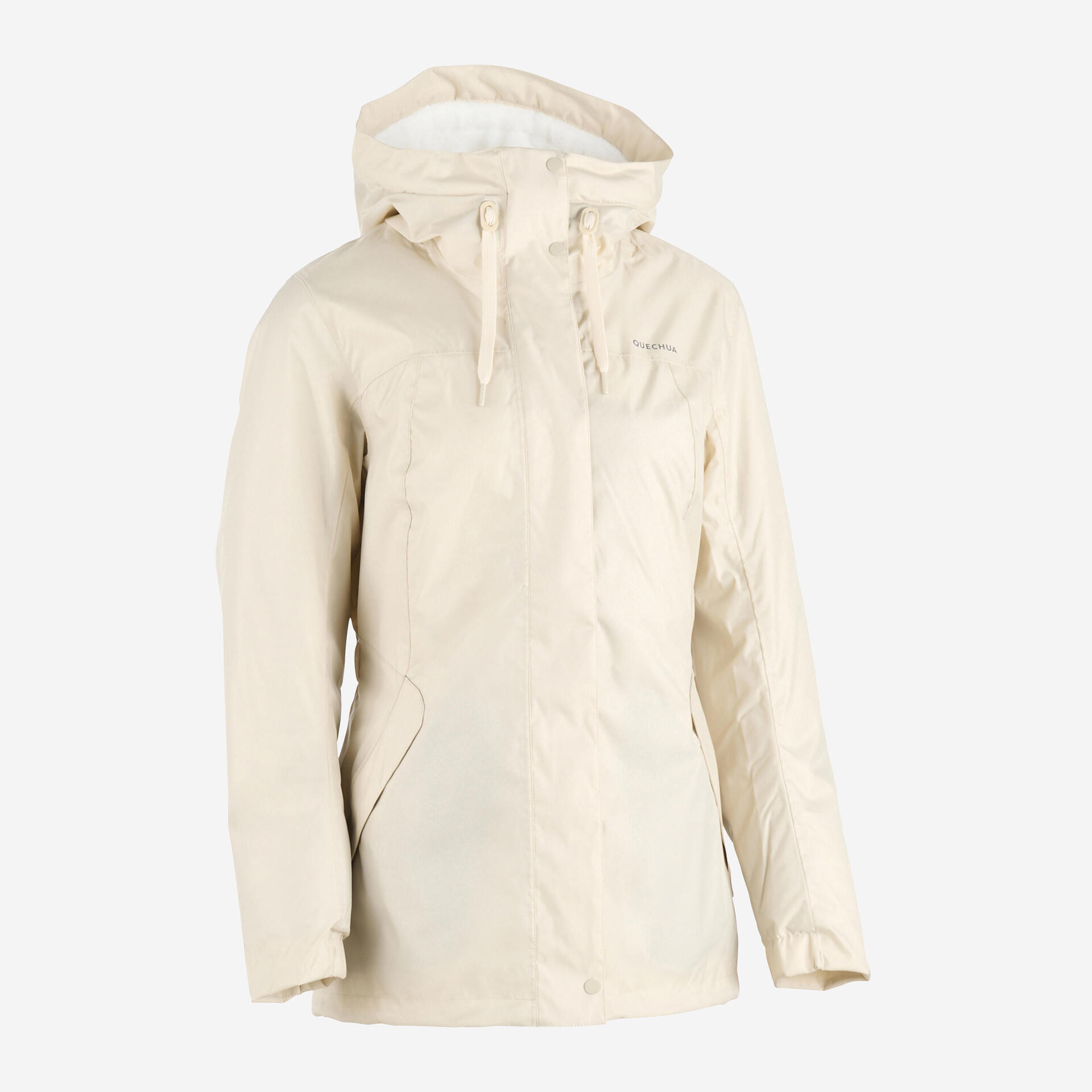 -10°C Women's Warm Snow Hiking Jacket - SH500 - Beige