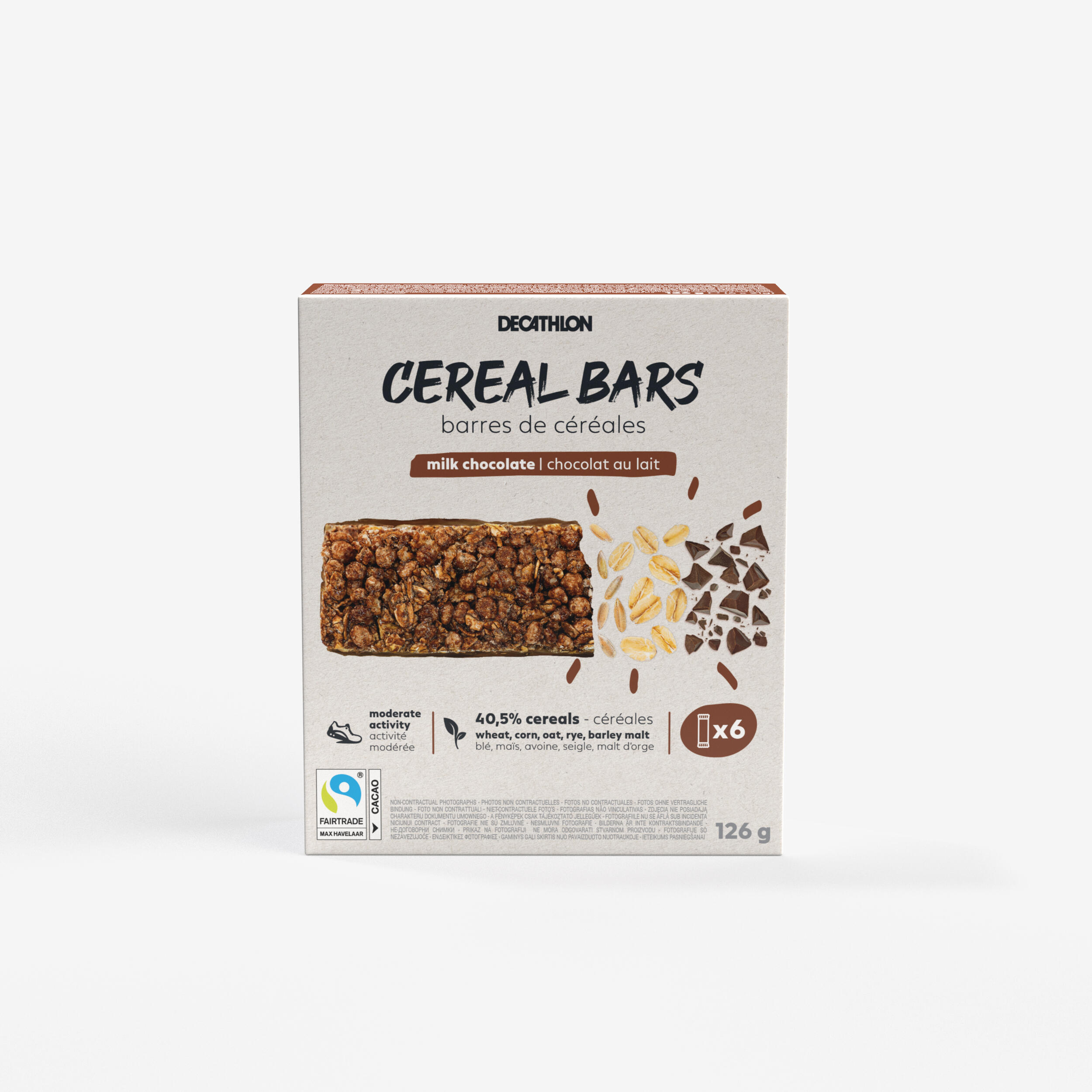 Milk chocolate cereal bars x6 - Decathlon