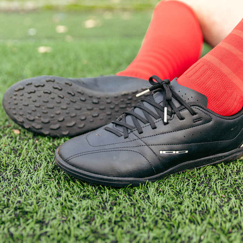 Guayos de fútbol (FG) / (TF) Kipsta Turf 100 - Negro - Decathlon