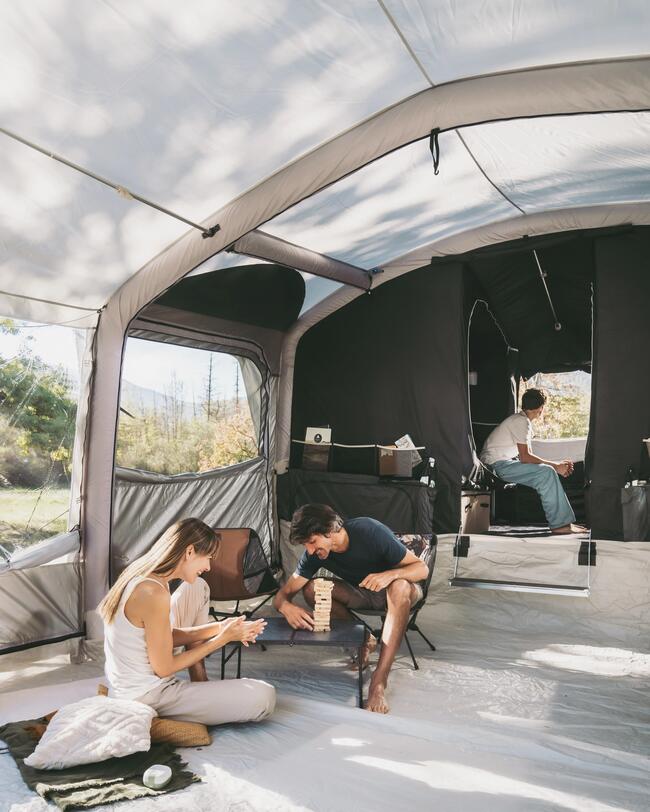 Folding camping coffee table, 2 to 4 people, grey QUECHUA | Decathlon