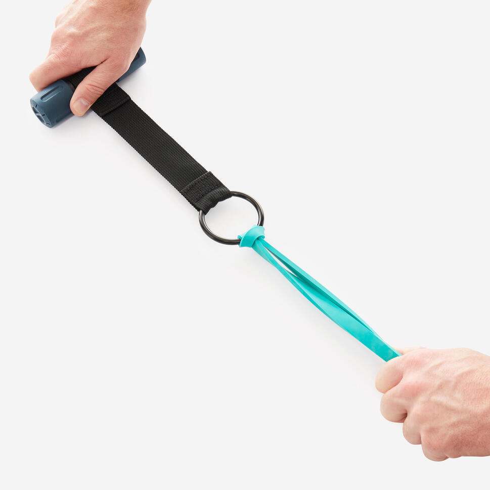 Kit musculation poignées, accroche porte et élastique 15kg - Kit de ...