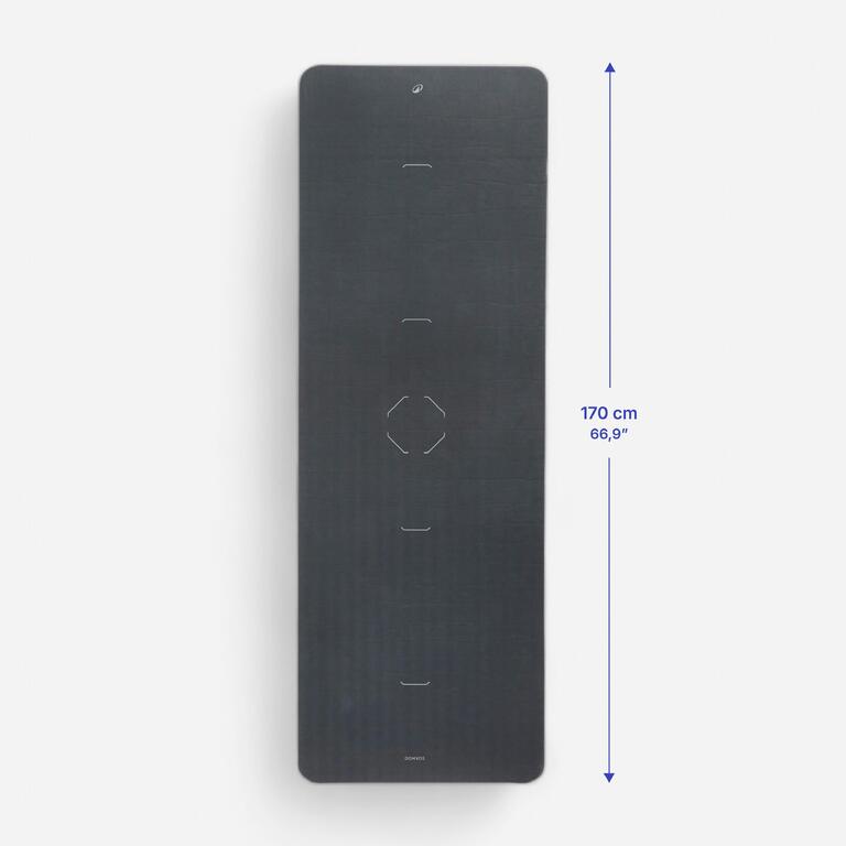 10 mm Durable Fitness Mat - Dark Grey - Decathlon