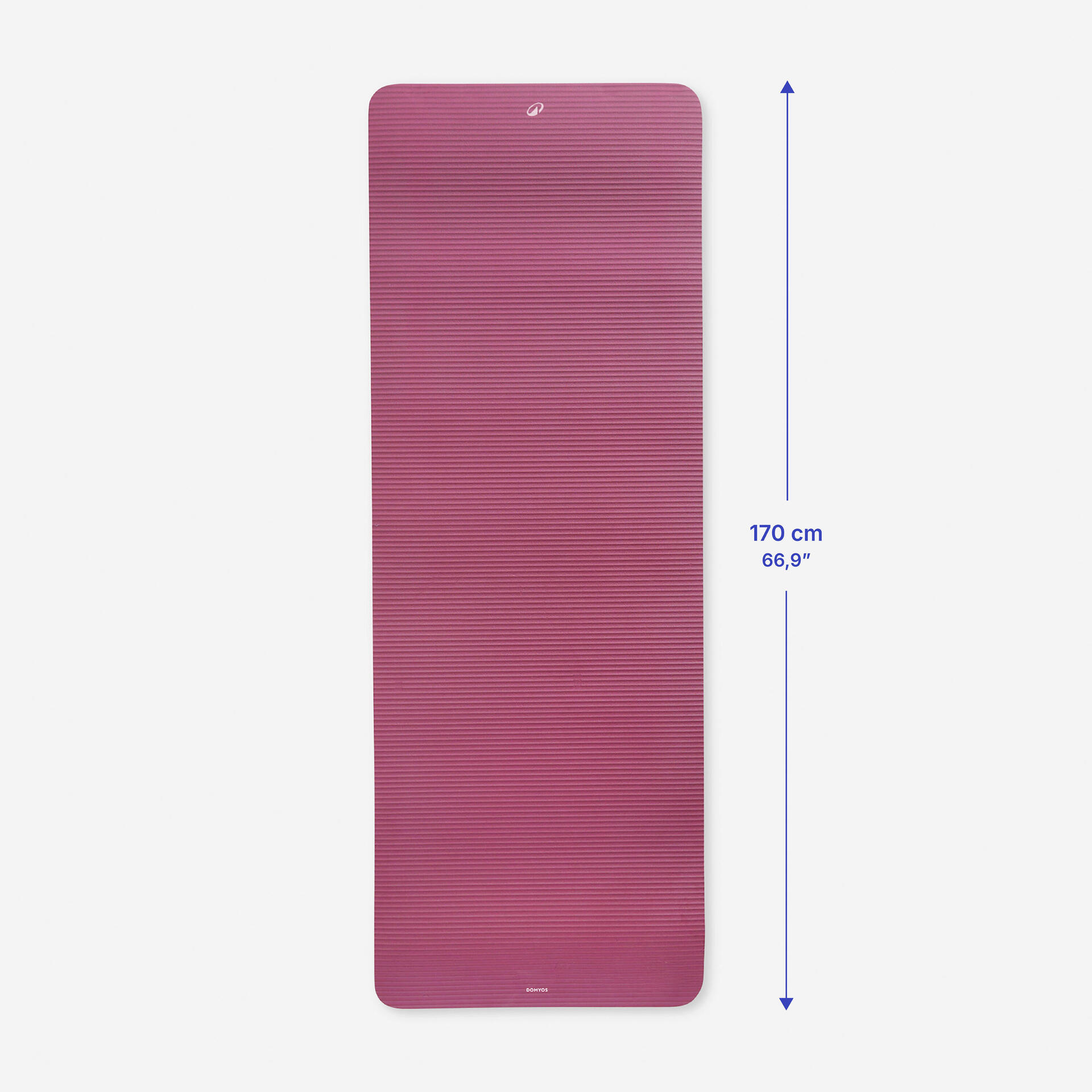 Pilates Floor Mat Comfort 500 - 170 cm x 58 cm x 15 mm - Burgundy