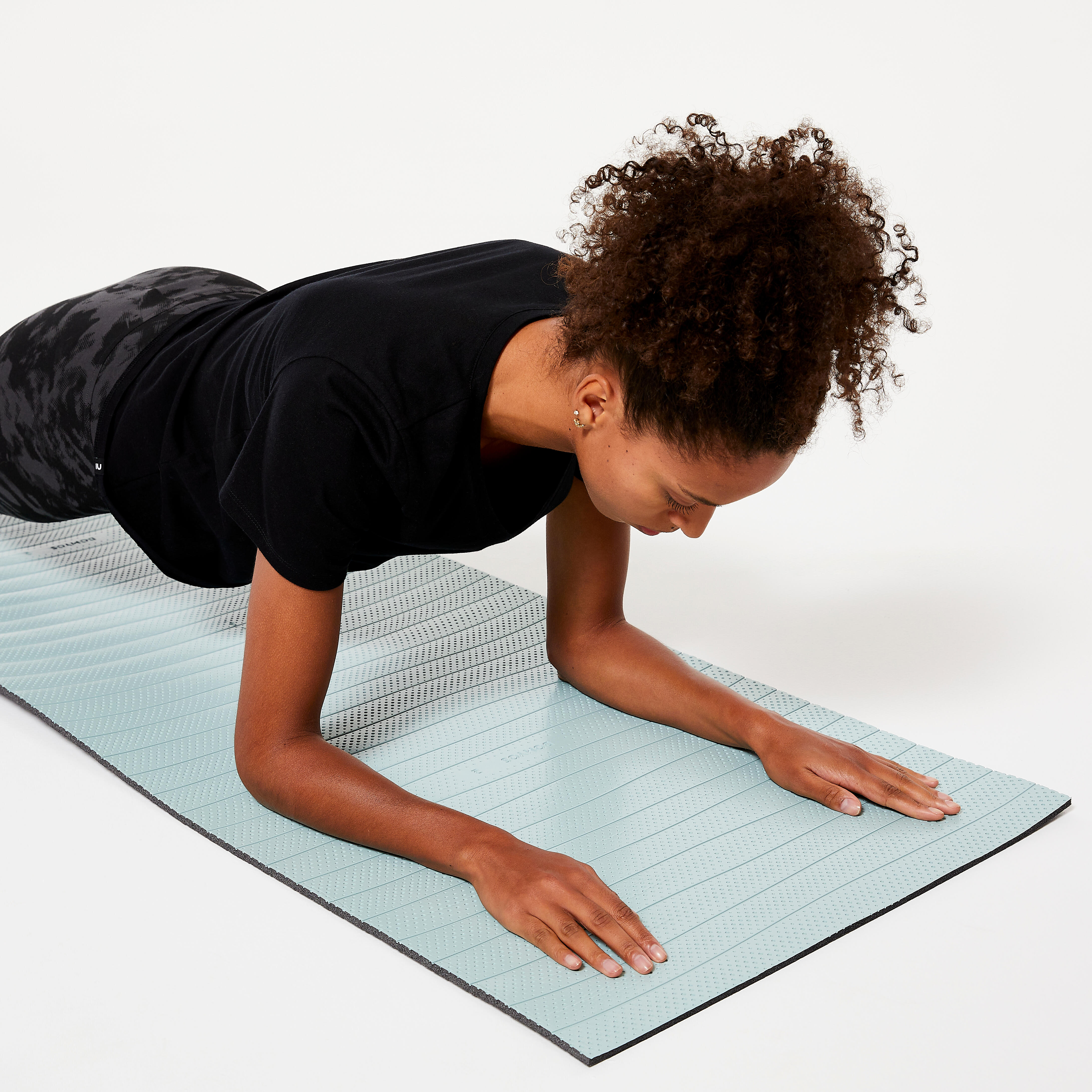 Exercise Mat- 120 - celadon green, graphite black - Domyos - Decathlon