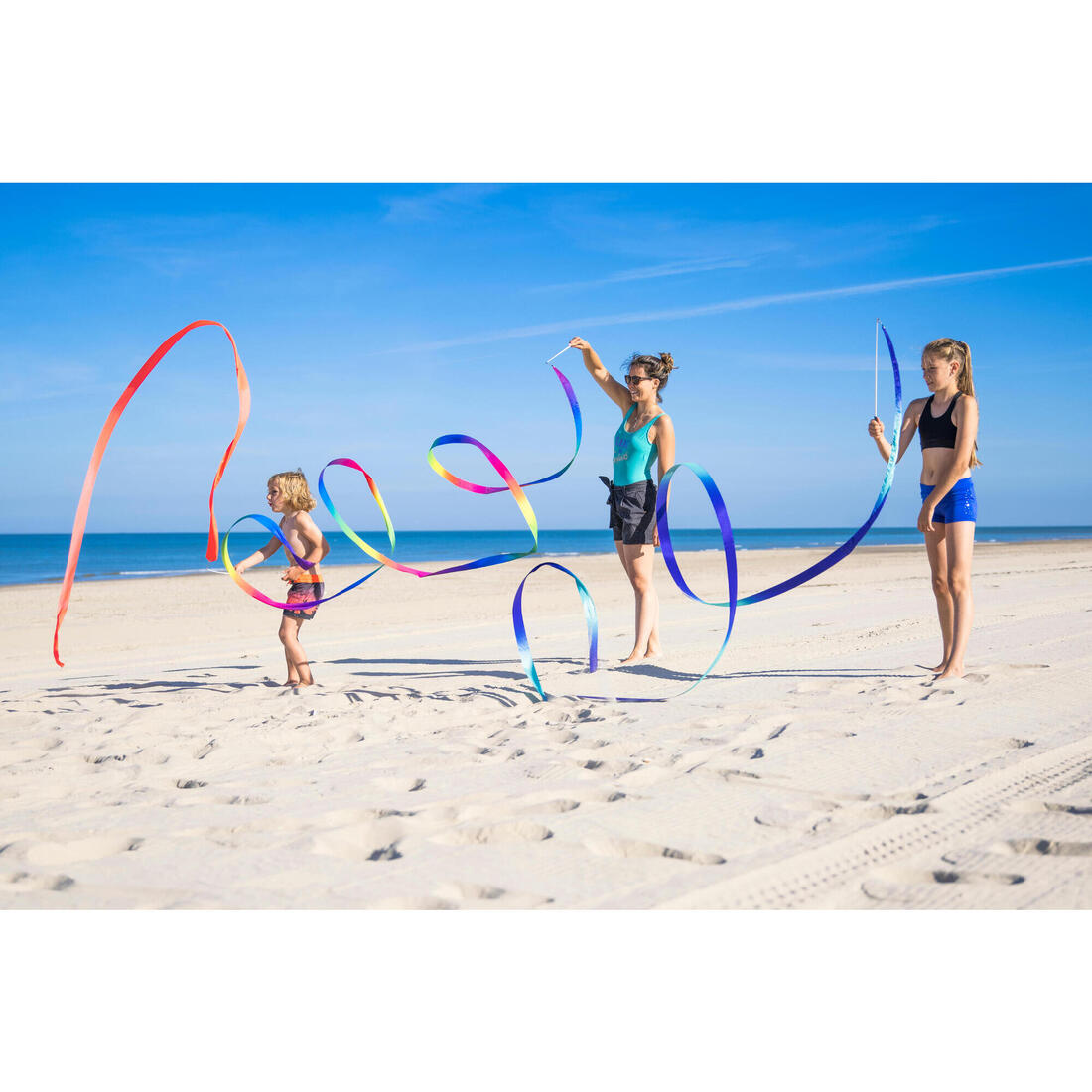 Ruban de Gymnastique Rythmique (GR) de 6 mètres Multicolore DOMYOS ...