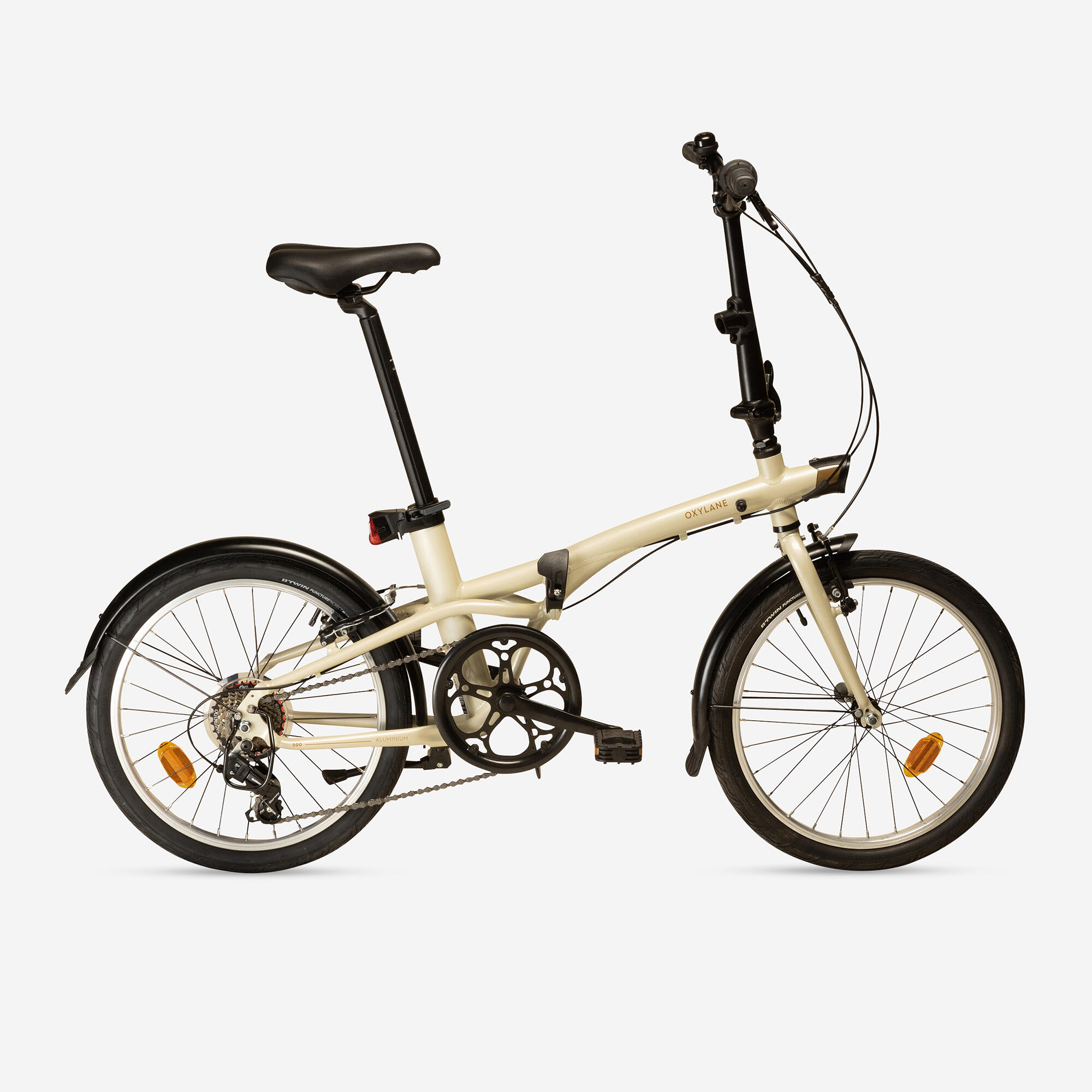 20 Inch FOLDING BIKE btwin 500 - Beige - Decathlon