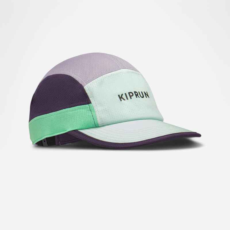 Gorra de running Unisex KIPRUN azul turquesa/morado - Decathlon