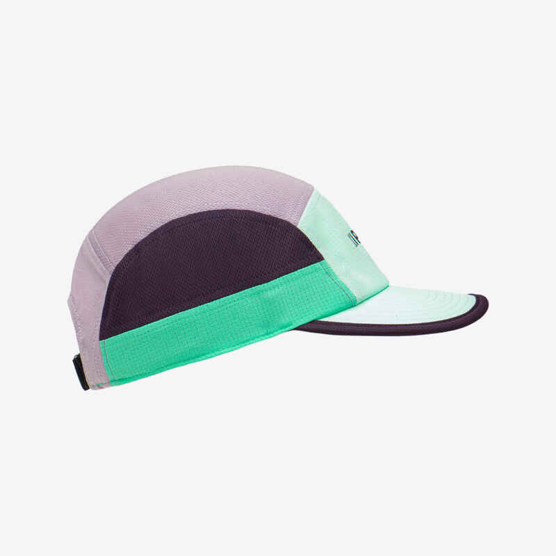 Gorra de running Unisex KIPRUN azul turquesa/morado - Decathlon