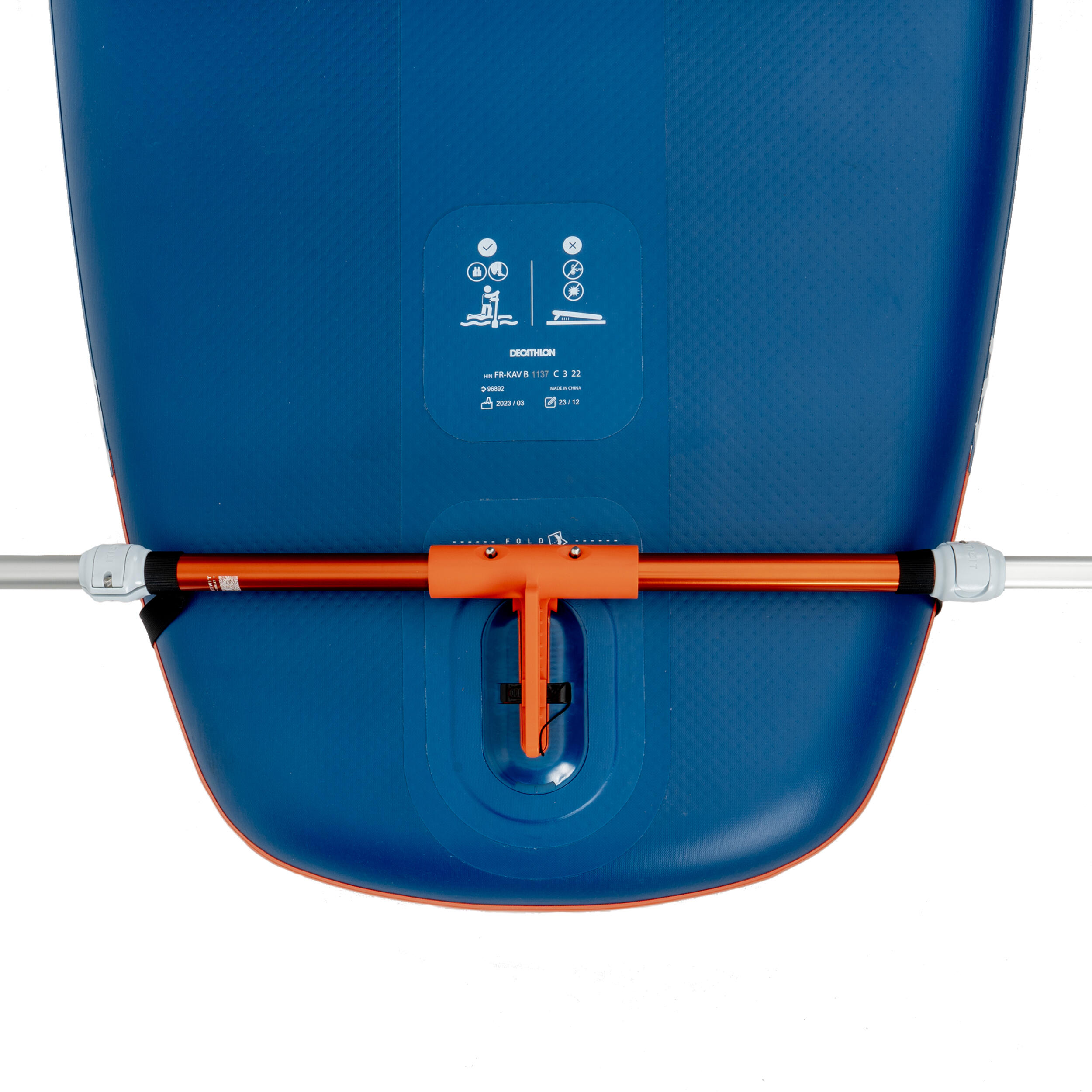 Ultra-compact SUP and Kayak Transport Trolley - Delicate blue, Papaya ...