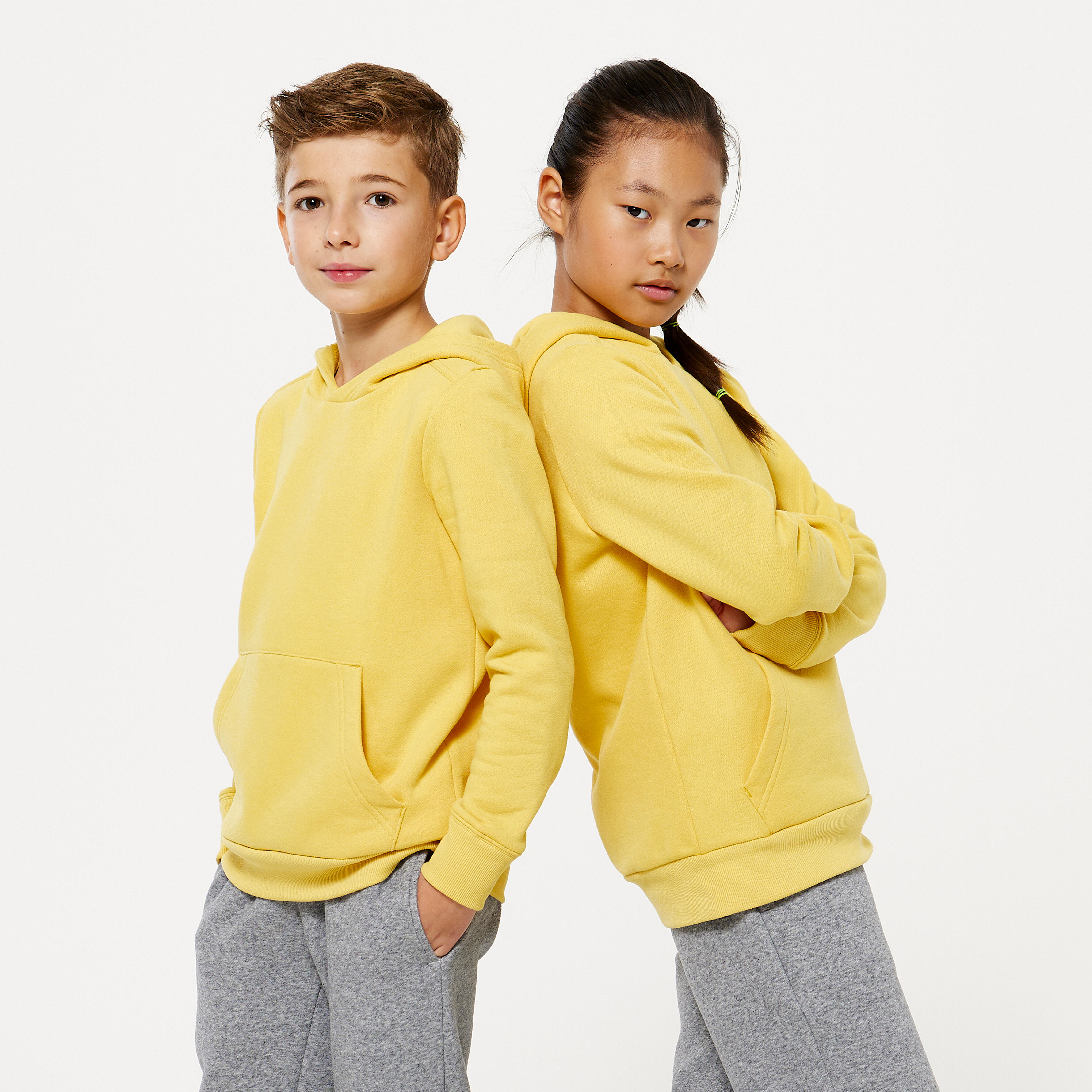 Kids' Sweatpants - 500 - Grey, - - Domyos - Decathlon
