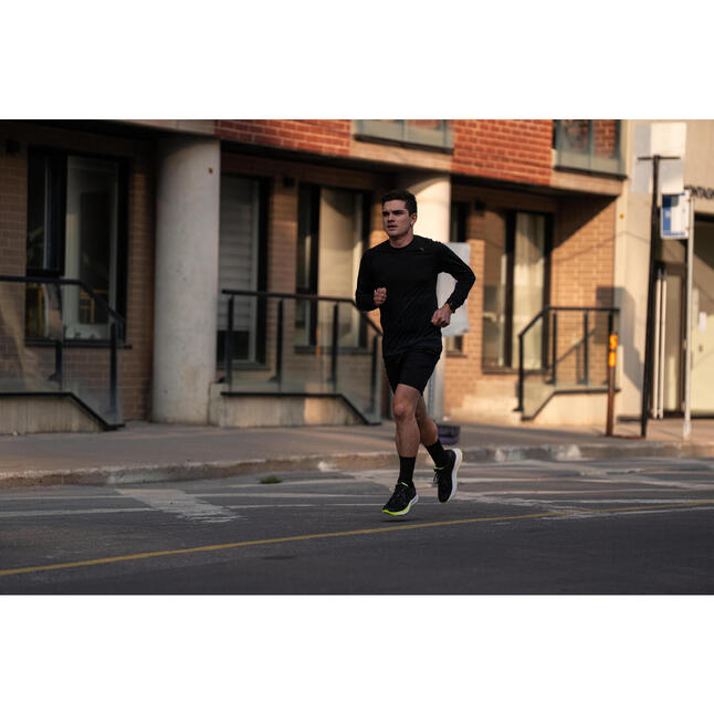 Chaussure de running homme kiprun ks500 2 noir jaune KIPRUN | Decathlon