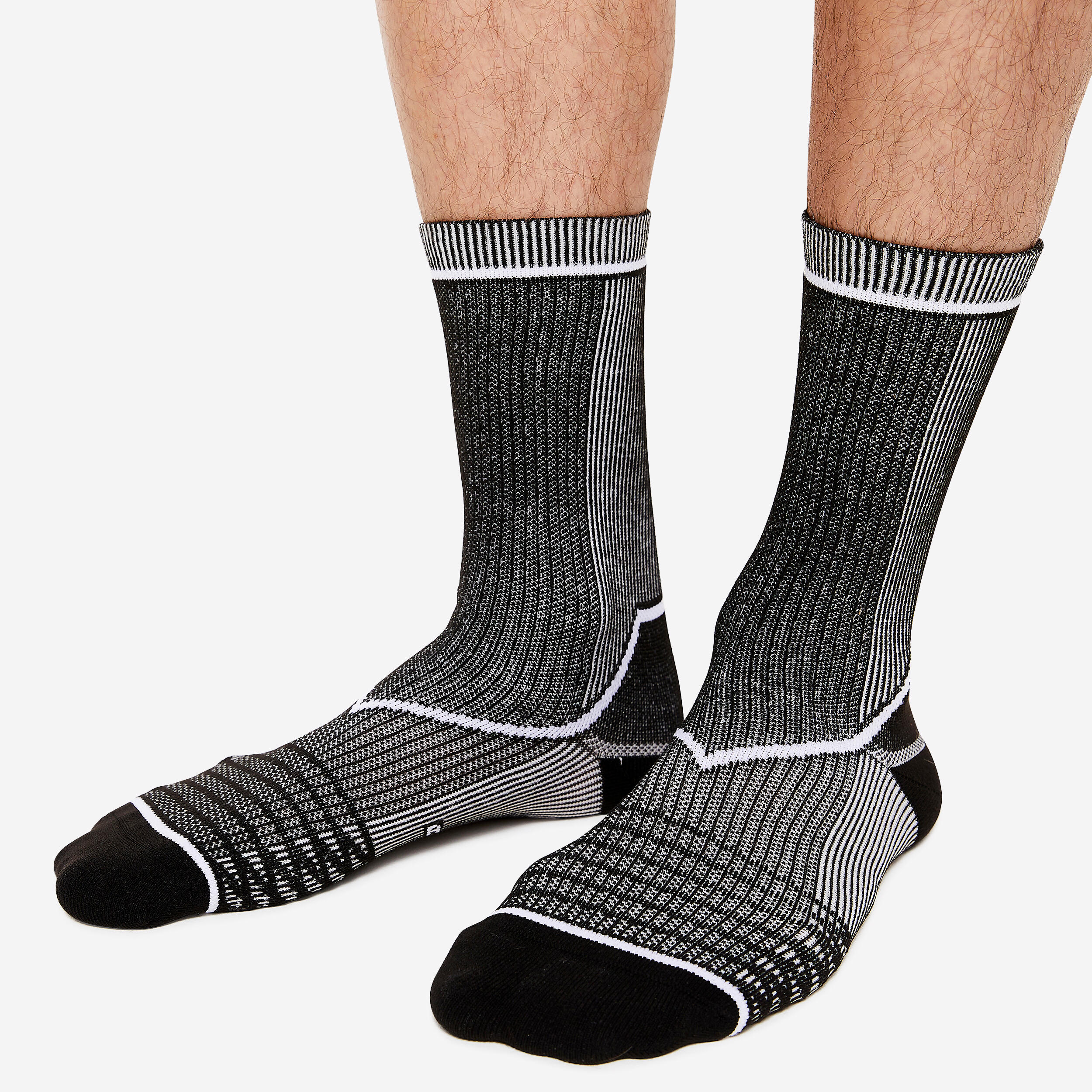 Cross Training Socks - Black DOMYOS | Decathlon