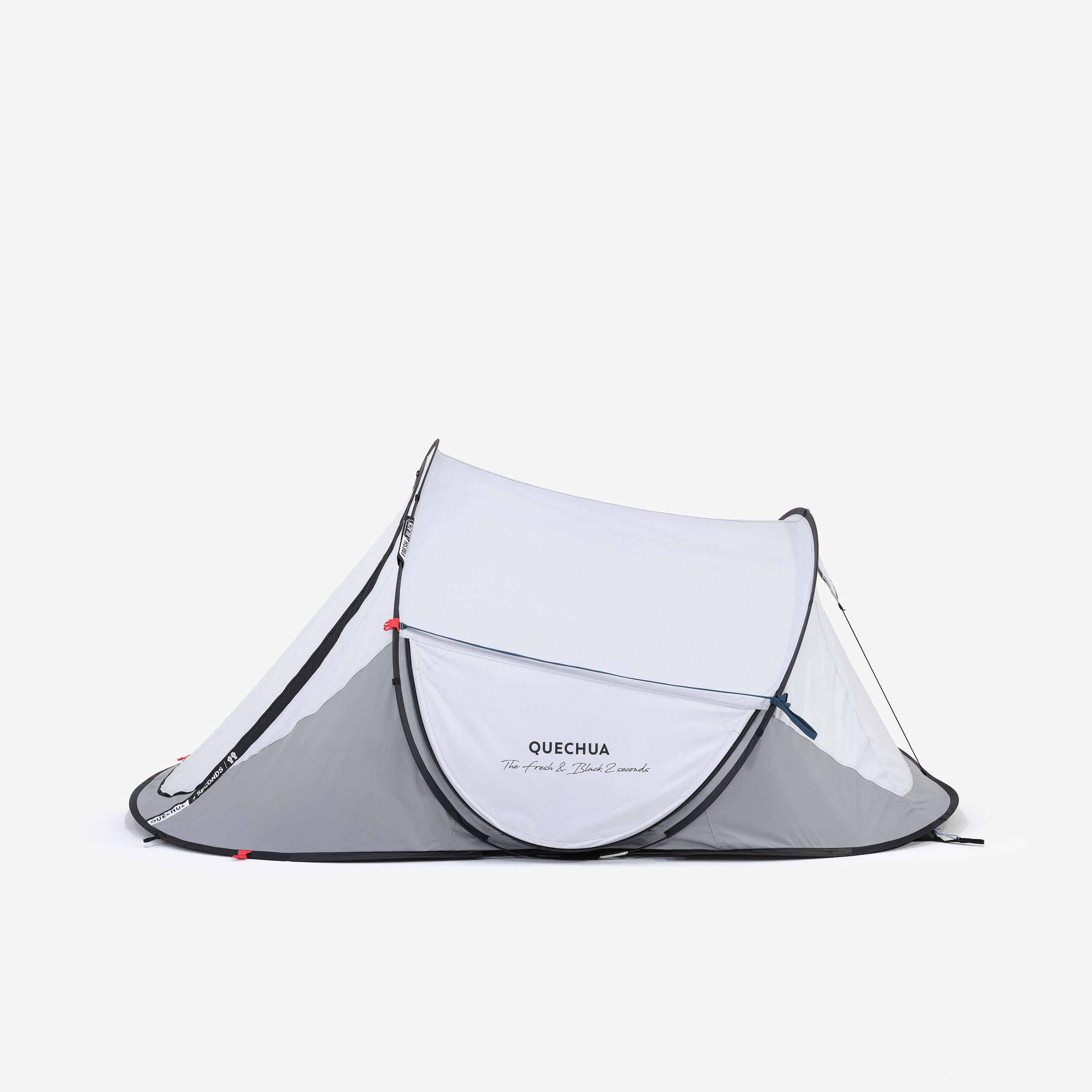 Carpa para camping 2 plazas Quechua 2 Seconds Fresh & Black - Decathlon