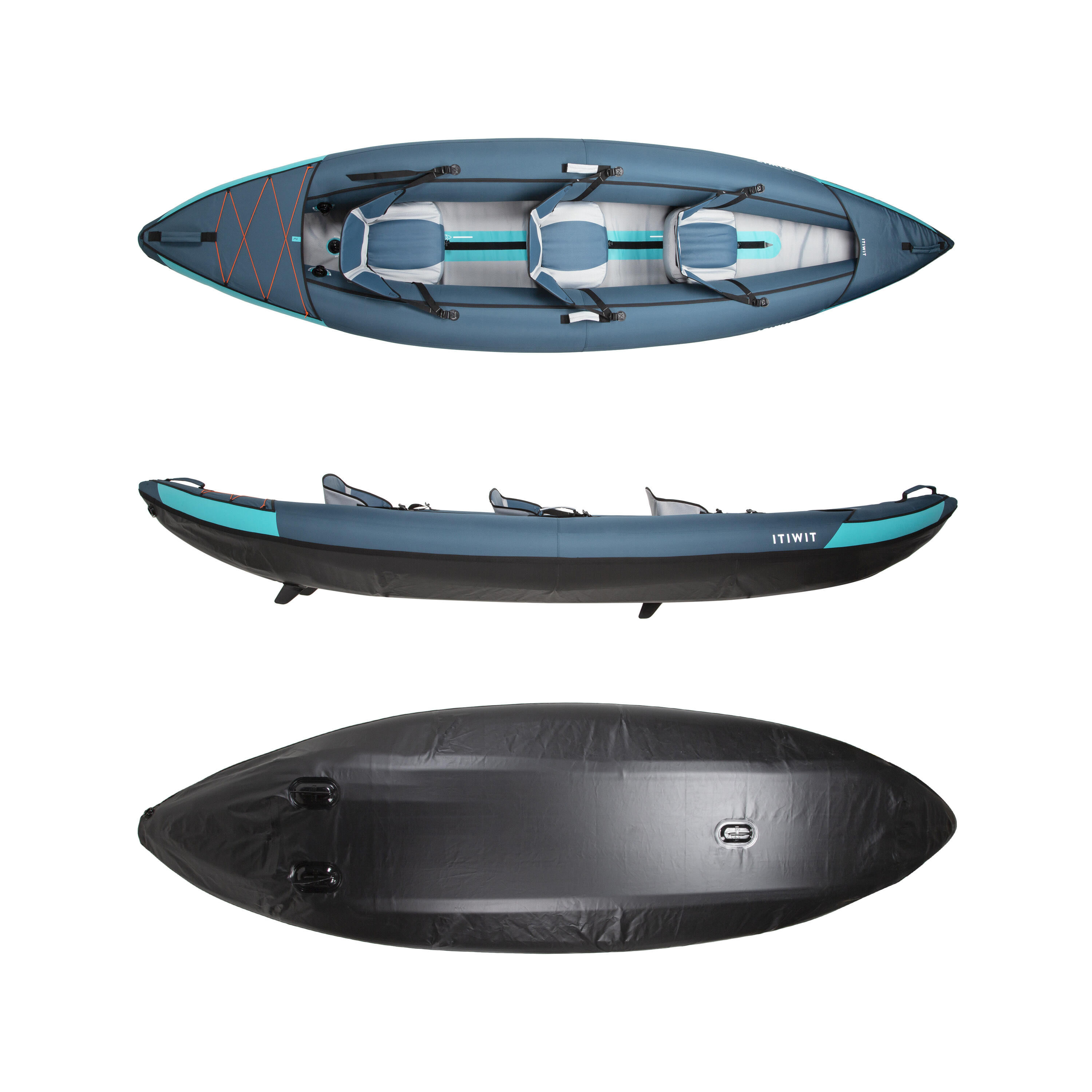 Inflatable 2-3-person Touring Kayak - Decathlon