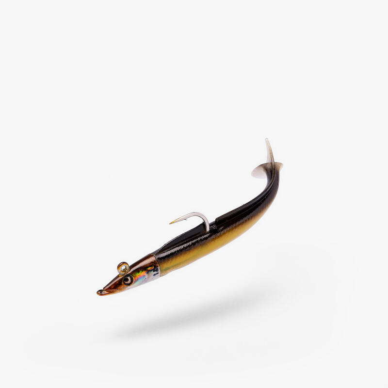 COMBO leurres souples Shad lançon EELO 90 4 gr Ayu/Bleu CAPERLAN ...