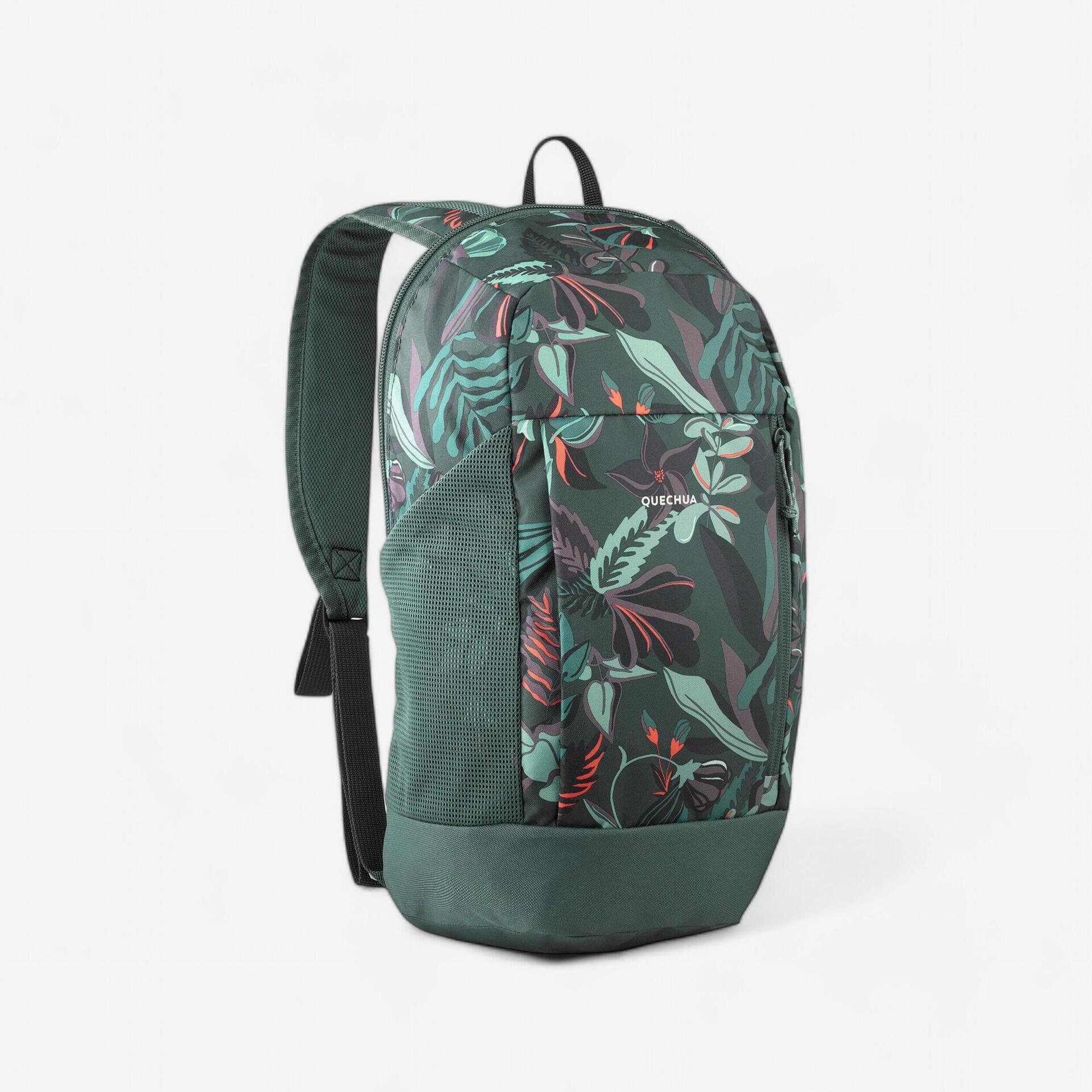 10L hiking backpack NH100 Arpenaz - green print