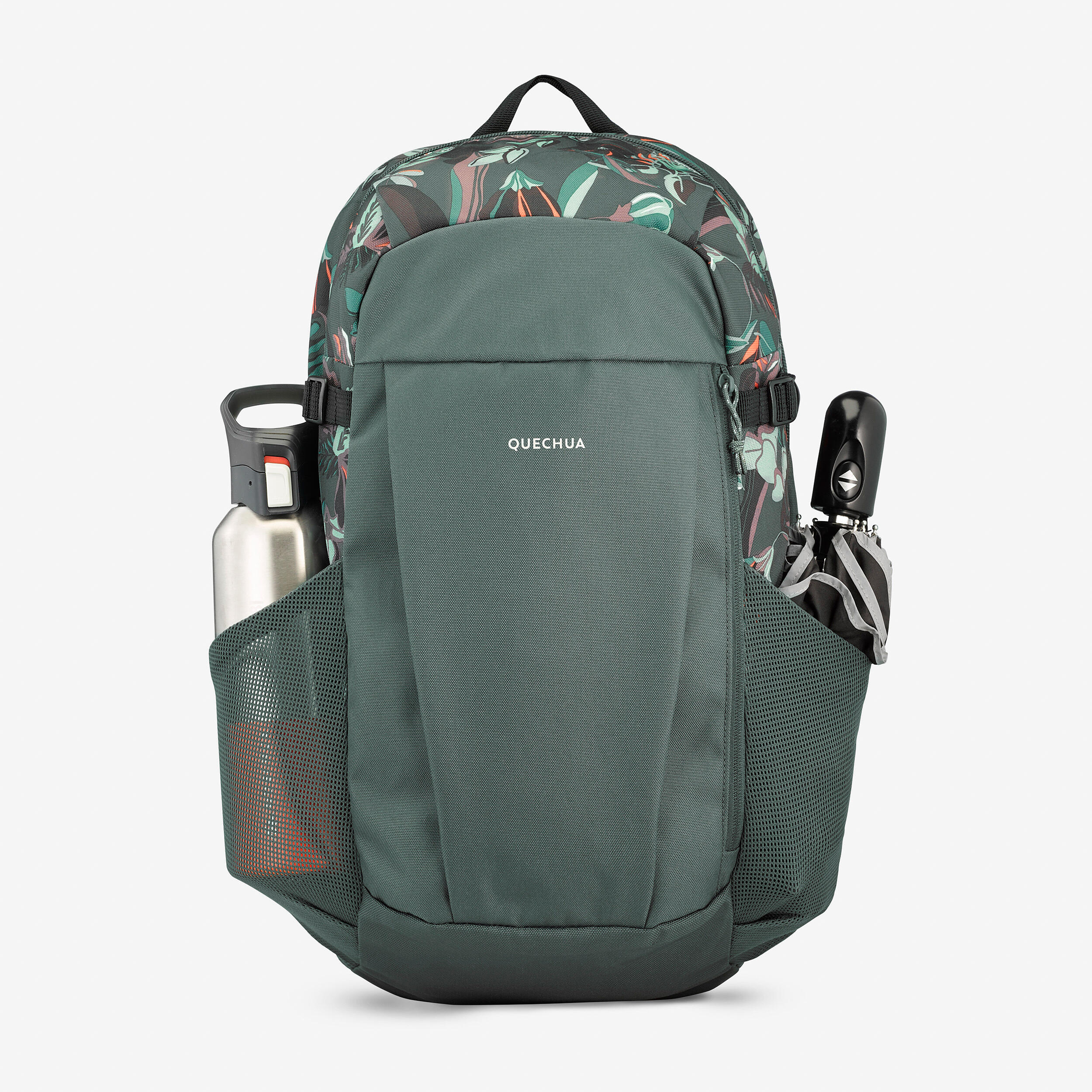 Mochila de senderismo de 20 L verde con estampado NH100 Arpenaz - Decathlon