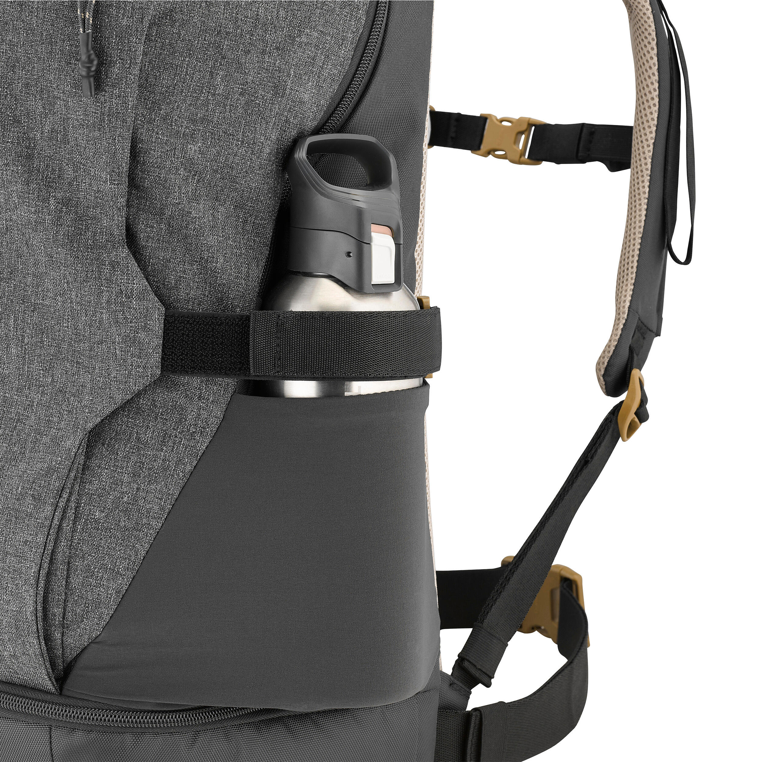 Arpenaz 500 30L insulated hiking backpack - Ice grey - Decathlon