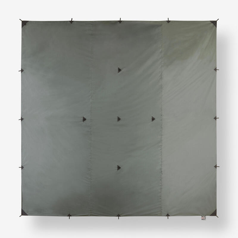 Lona Bushcraft/Vivac Solognac Tarp Caqui 4x4 m Impermeable | Decathlon