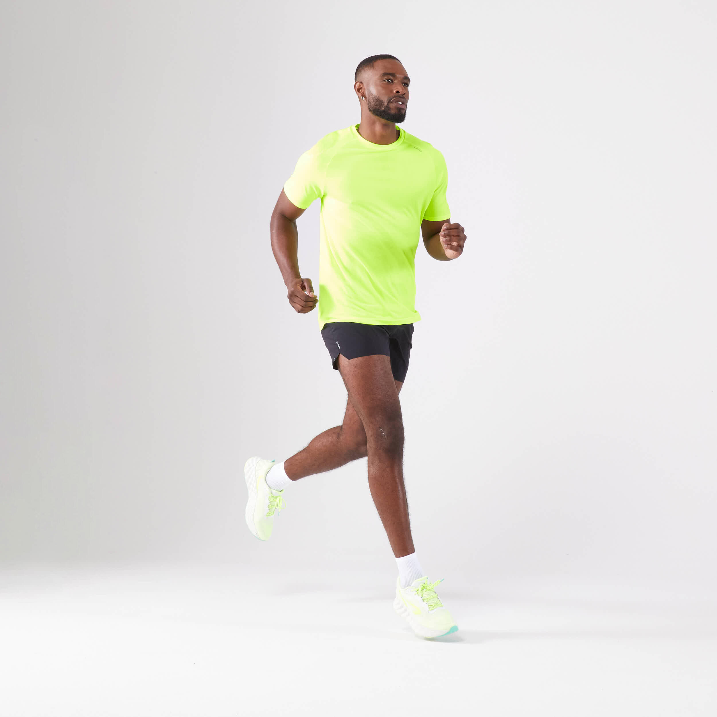 Men's Running Shoes – KS 900 2 - Fluo lime yellow, Snow white ...