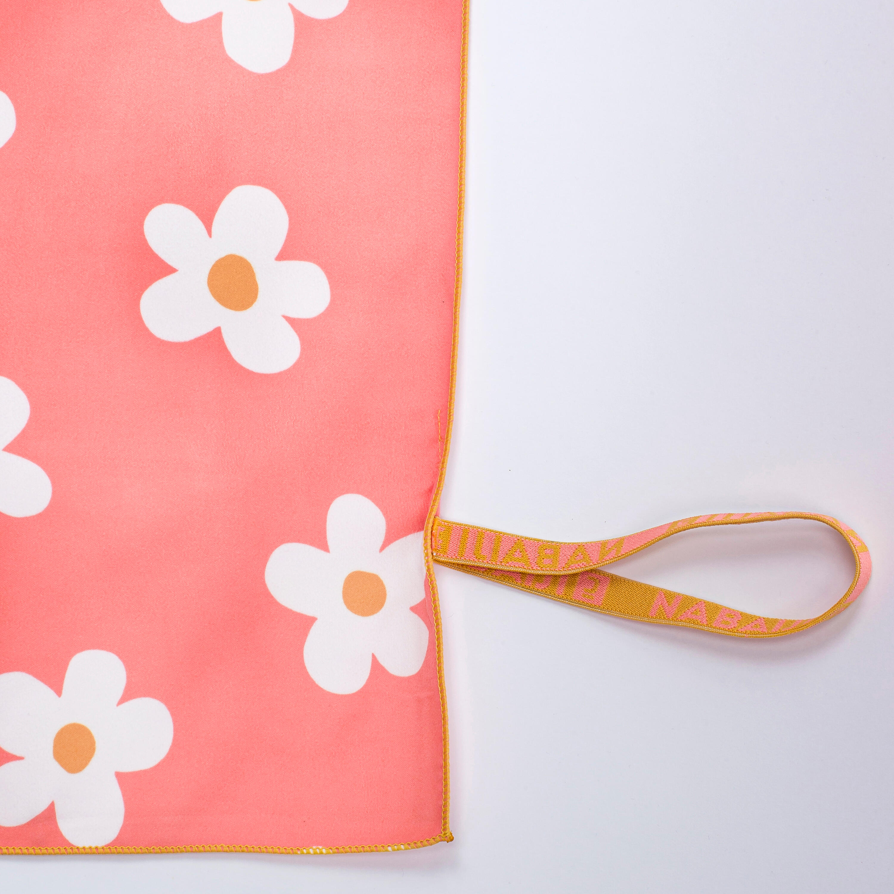 Microfibre Towel XL with Print – 110 x 175 cm - Bubblegum pink, White ...