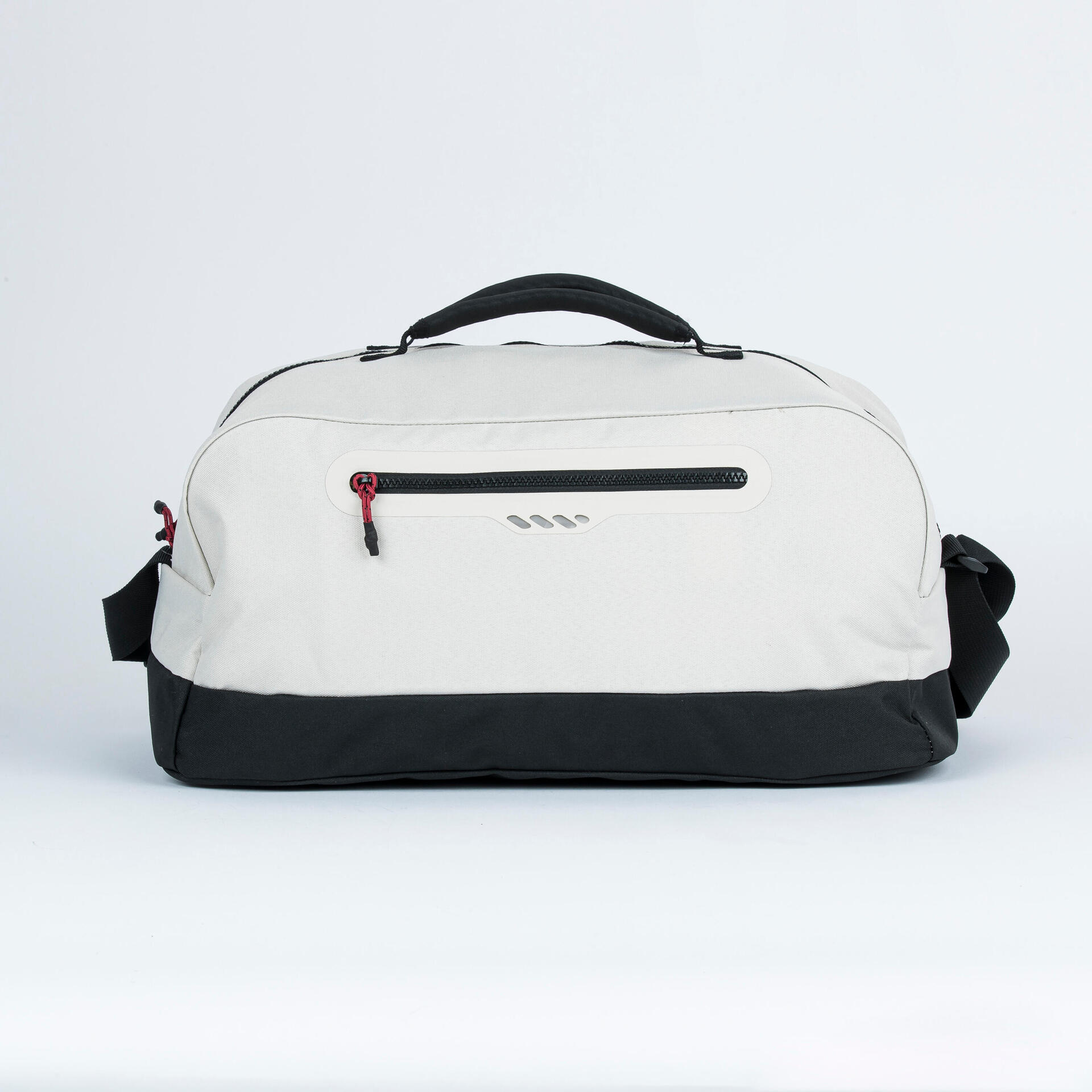 Pool bag duffle bag 27L 3 compartments, beige black