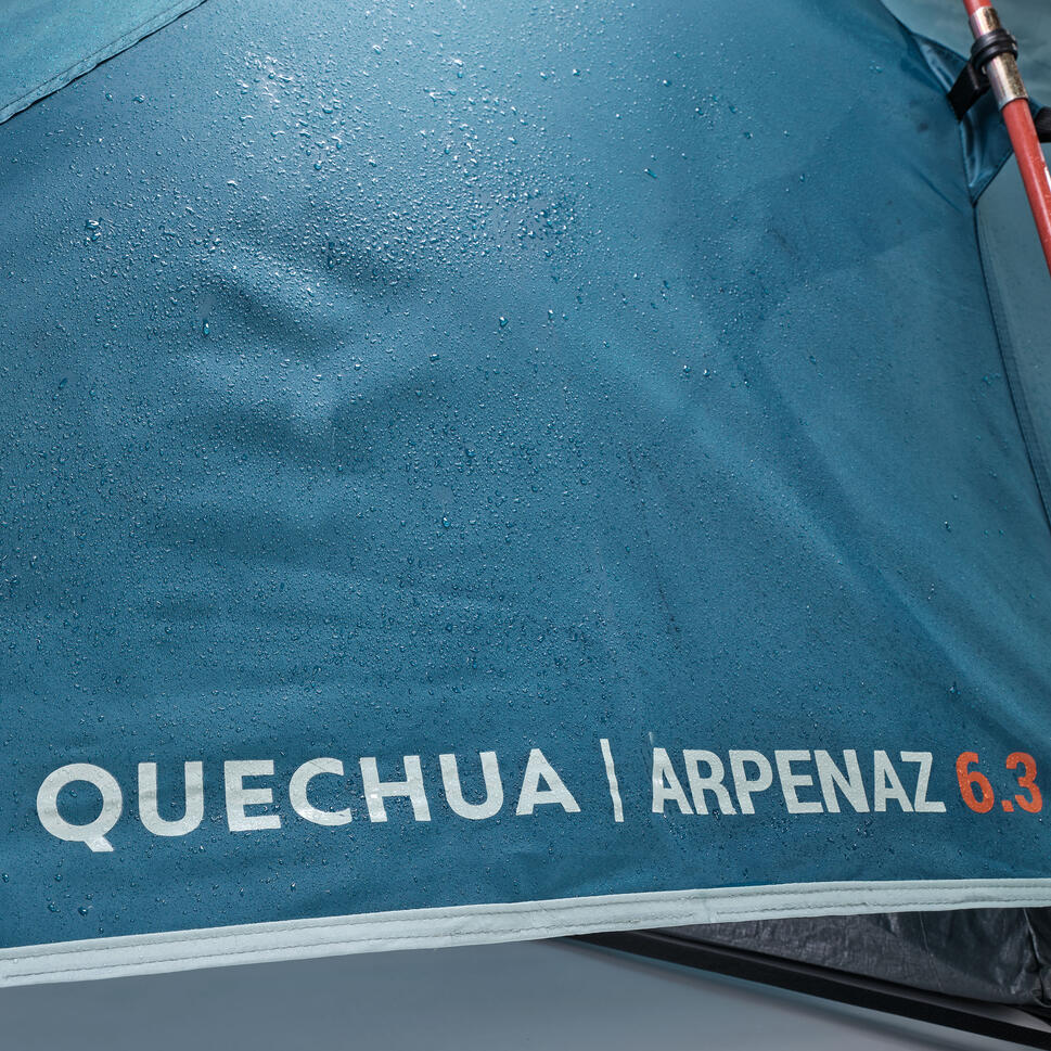 Camping hoop tent - Arpenaz 6.3 - 6-Person - 3 Rooms QUECHUA | Decathlon