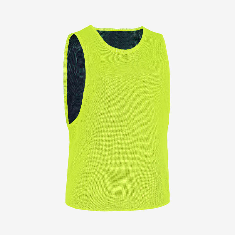 Reversible Adult Sports Bib - Yellow/Blue KIPSTA - Decathlon
