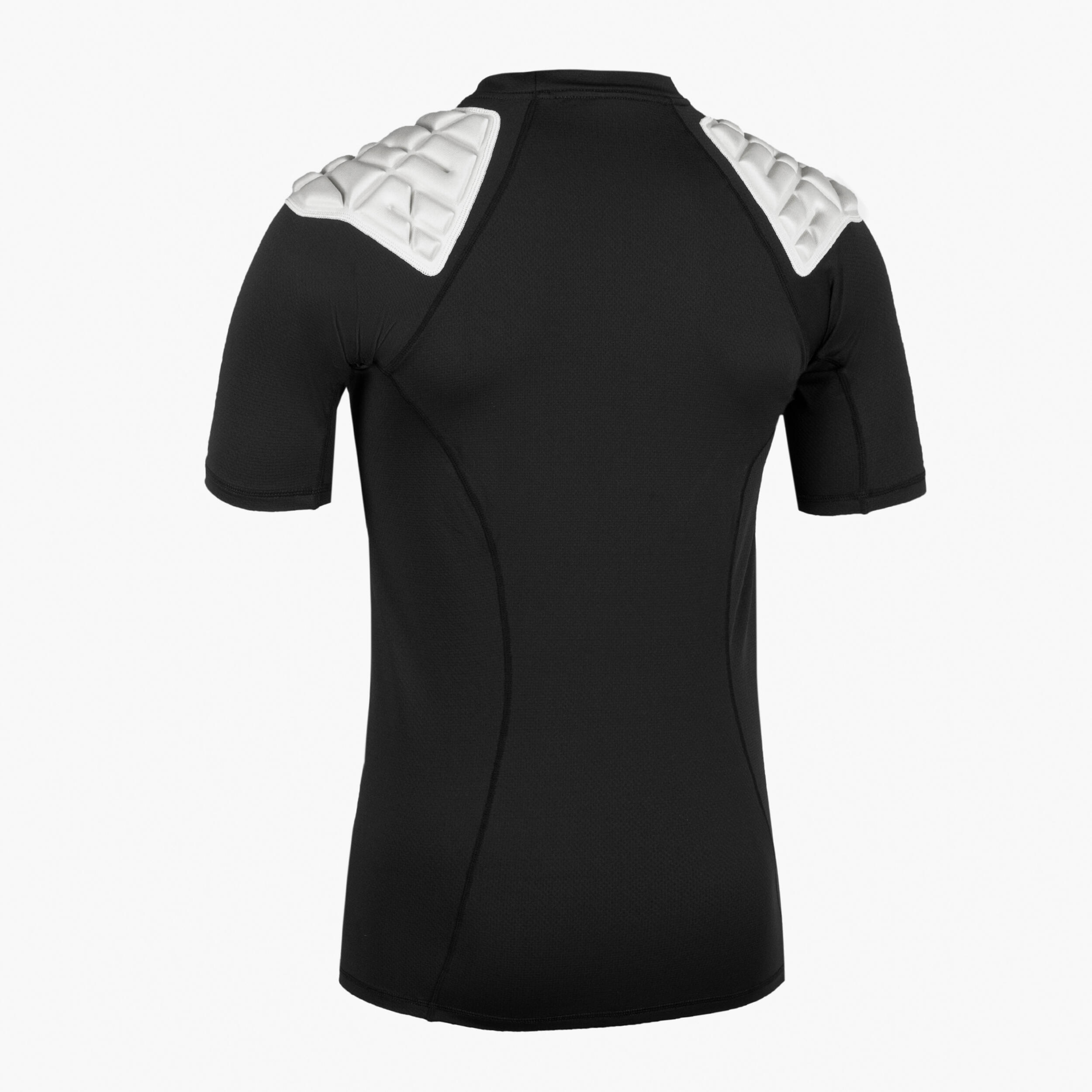 Women's Rugby Shoulder Pad R500 - Black/White OFFLOAD | Decathlon