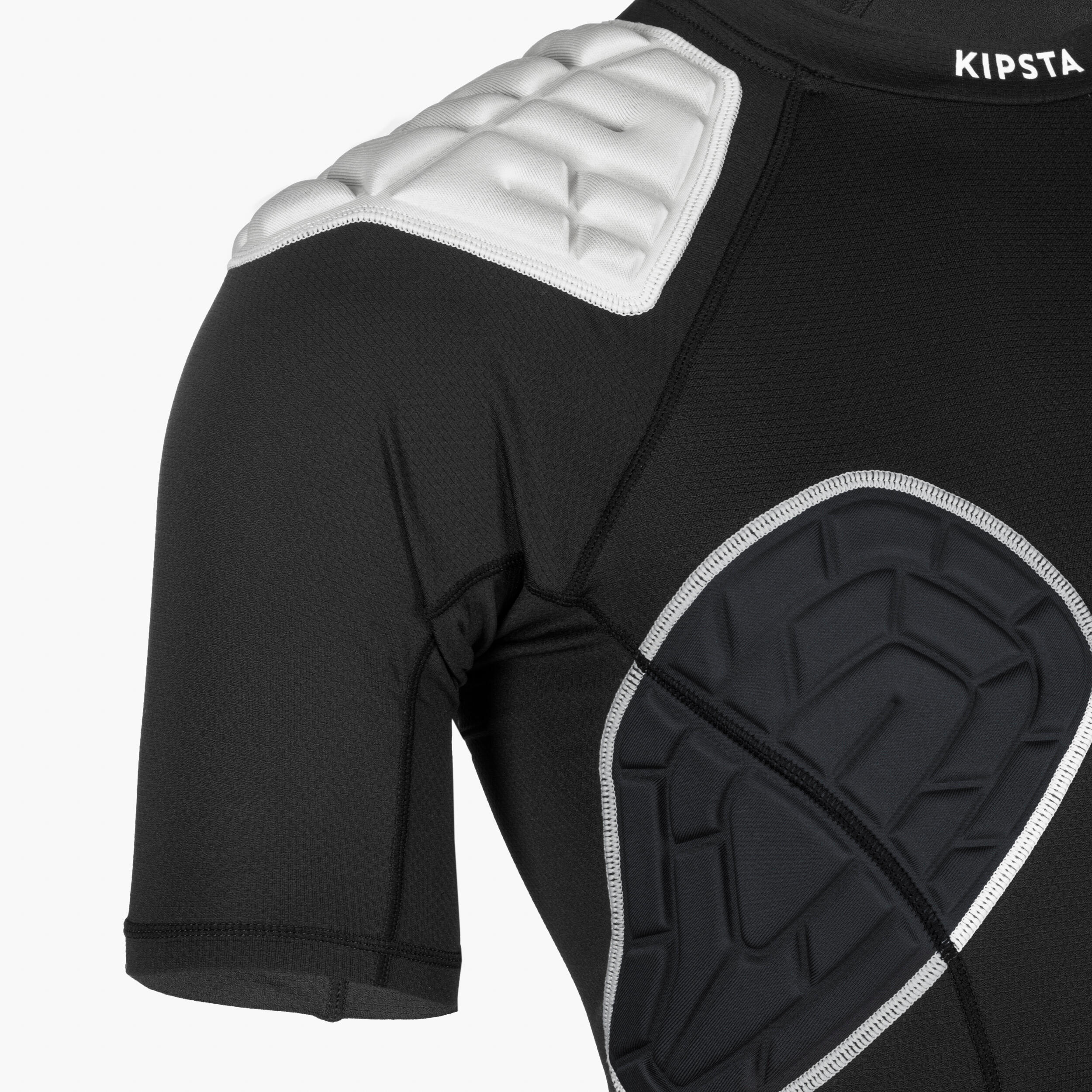 Women's Rugby Shoulder Pad R500 - Black/White OFFLOAD | Decathlon