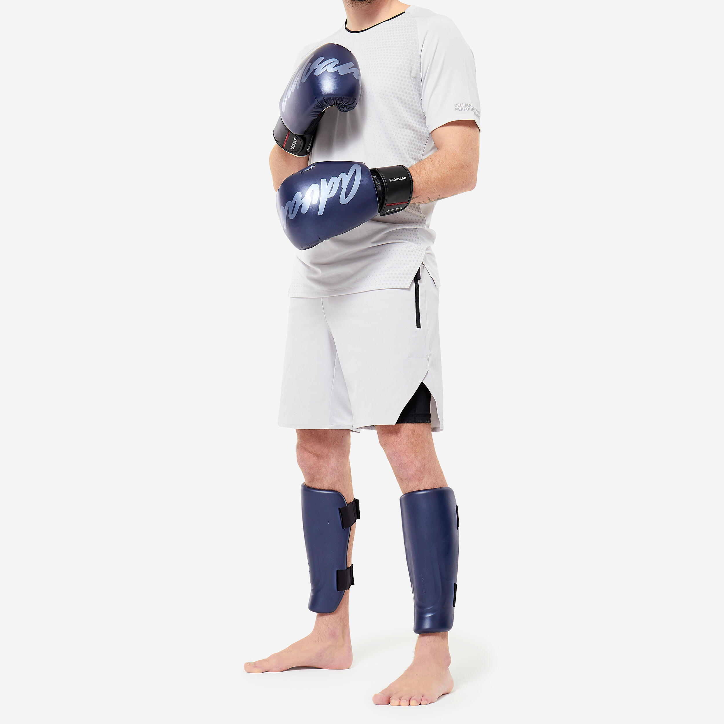 Adult Full Contact and Savate Boxing Shin Pad OUTSHOCK | Decathlon