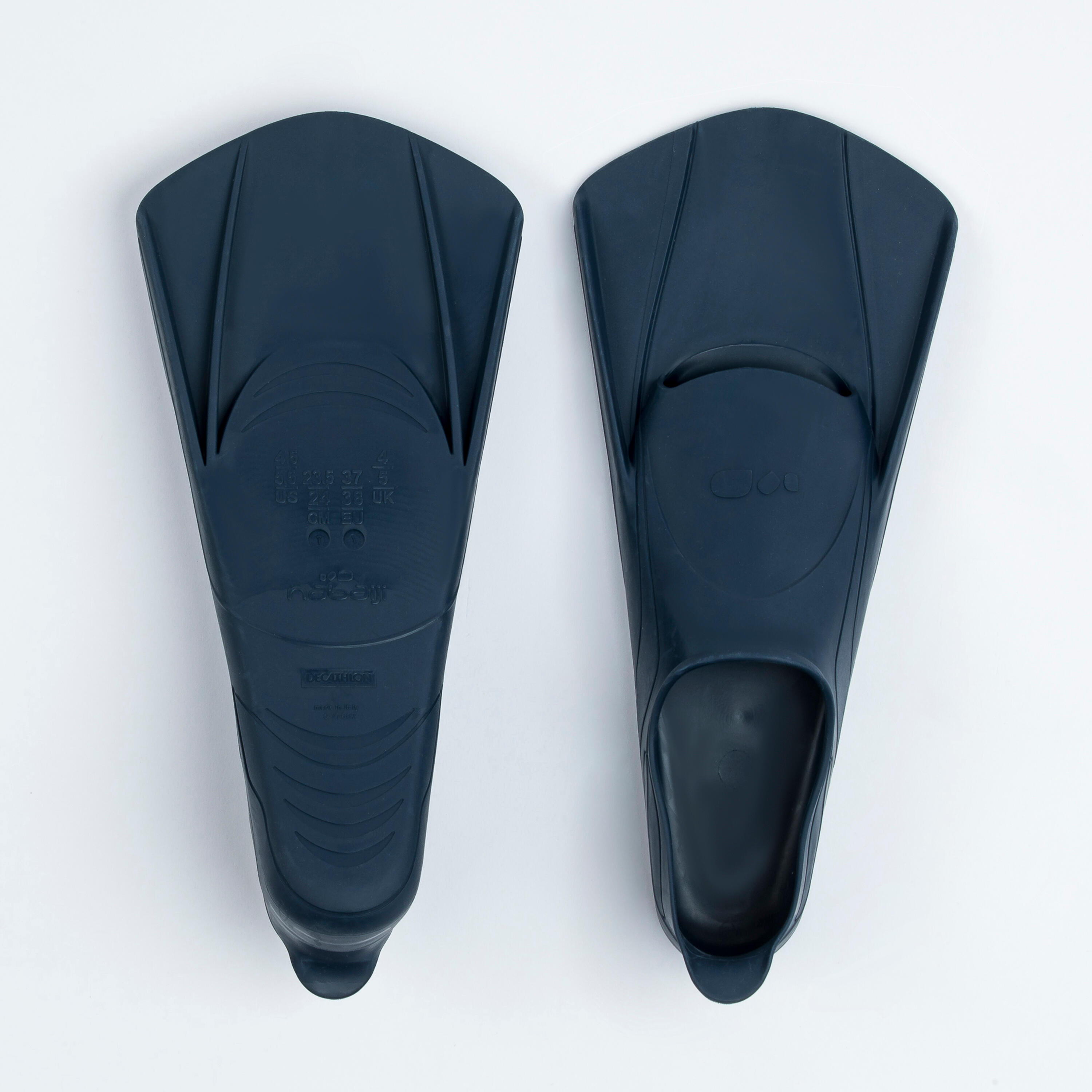 Short Swimming Fins - Easyfins - Navy blue - Nabaiji - Decathlon