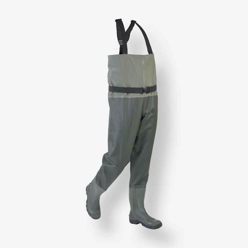 Kids fishing PVC Waders- WDS 100 - Decathlon