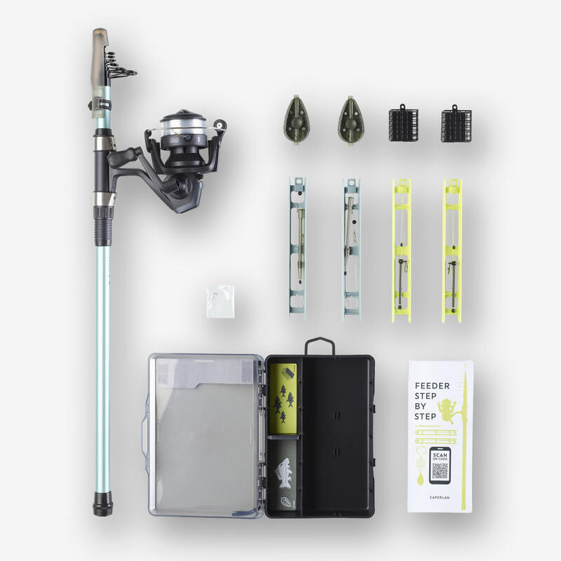 CAPERLAN - Set SENSITIV 100 Telescopic Pescuit la Feeder | Decathlon