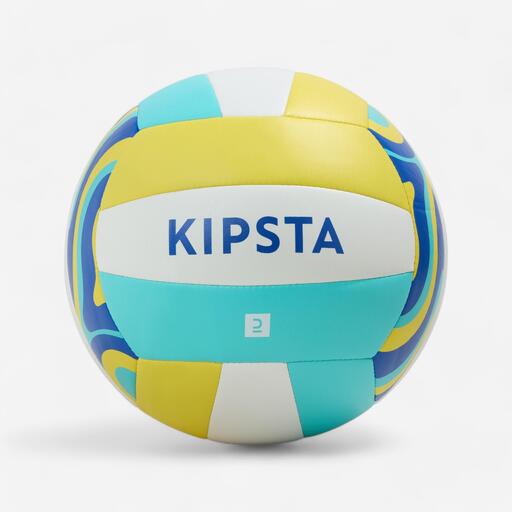 Balón de voley playa Kipsta BV100 classic talla 5 azul amarillo - Decathlon