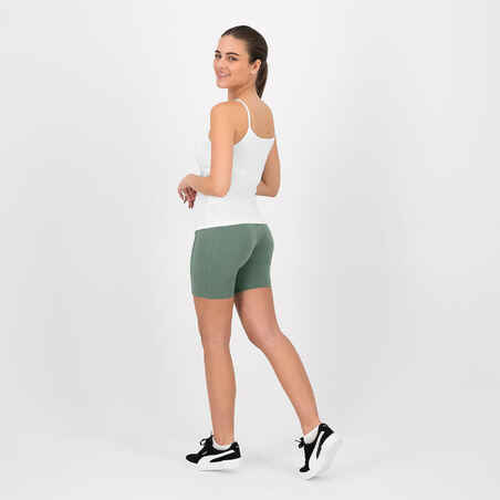 Zelene ženske legice za fitnes - Decathlon