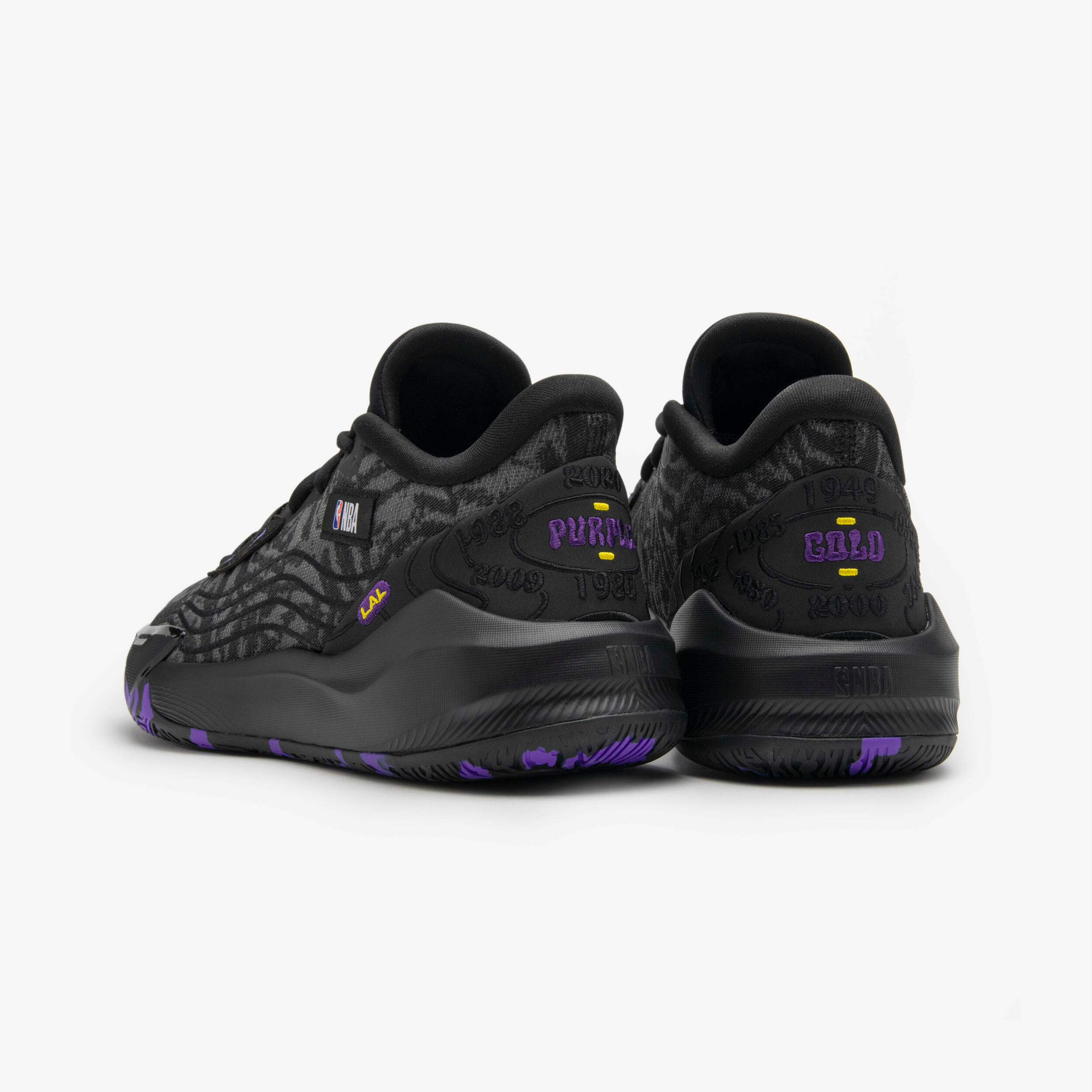 Men's/Women's Basketball Shoes Fast 900 Low-1 - NBA Lakers/Black TARMAK ...