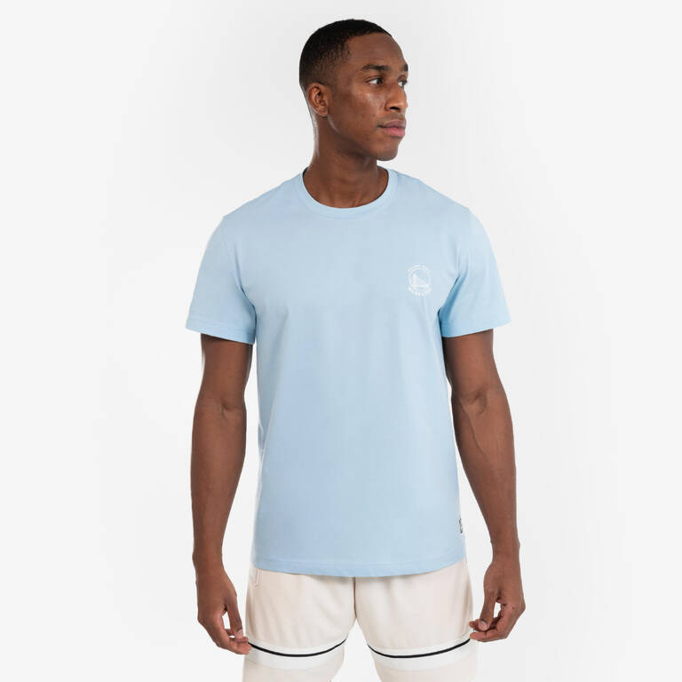 អាវយឺតកីឡាបាល់បោះបុរស/នារី TS 900 NBA Warriors - ពណ៌ខៀវ - Decathlon