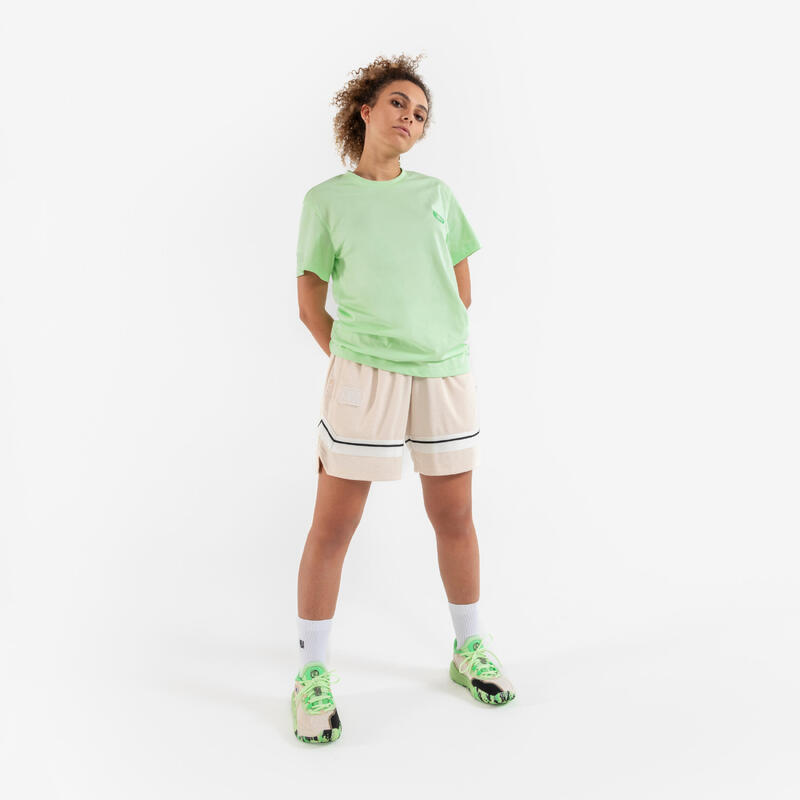 Unisex Basketbol Şortu - Bej - NBA - SH 900 TARMAK - Decathlon