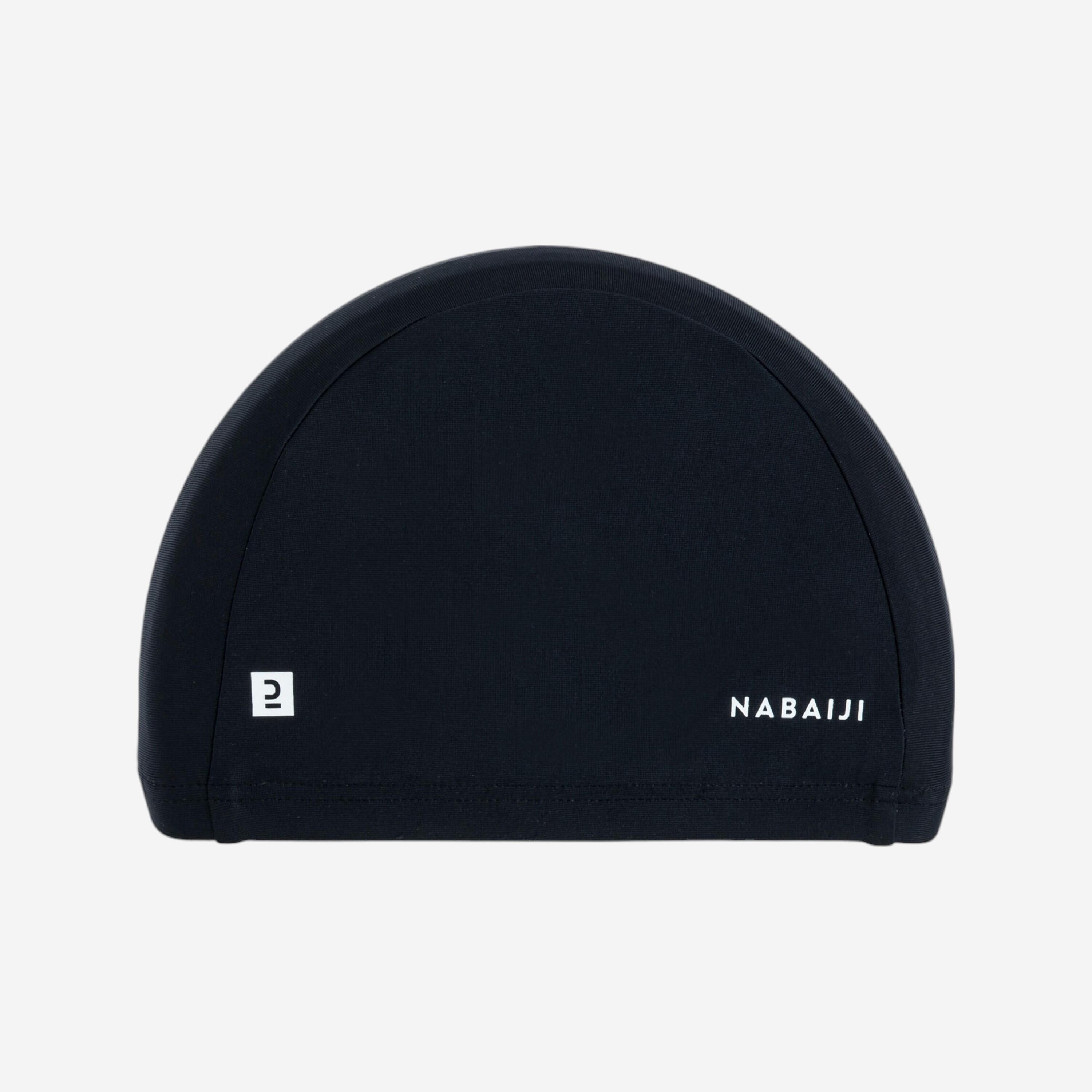 Mesh swimming cap - Plain fabric - Size S - Black