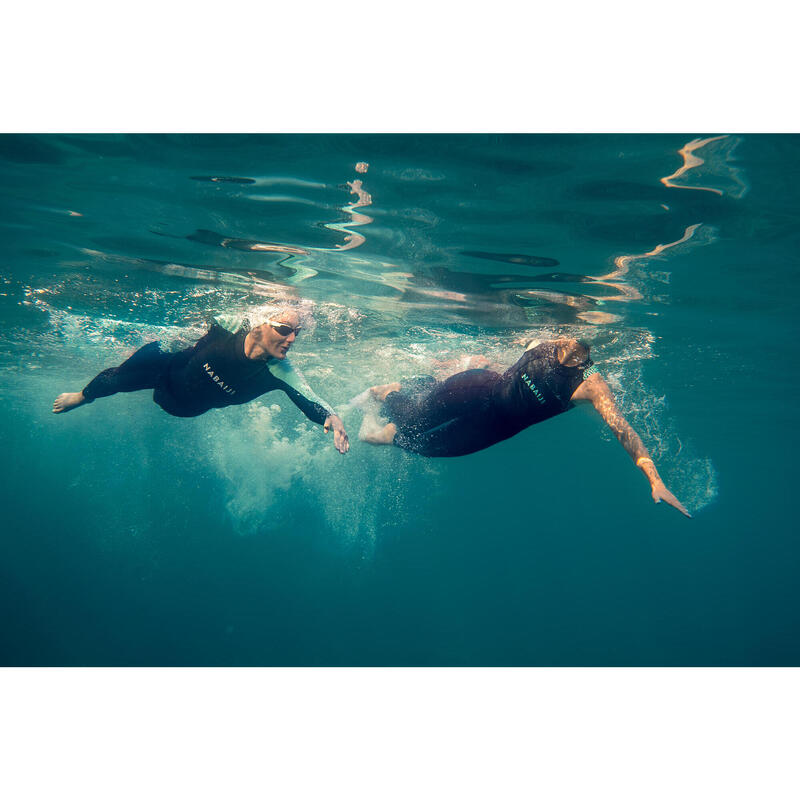 NABAIJI - Combinezon neopren înot în ape deschise OWS 100 2/2 Negru ...