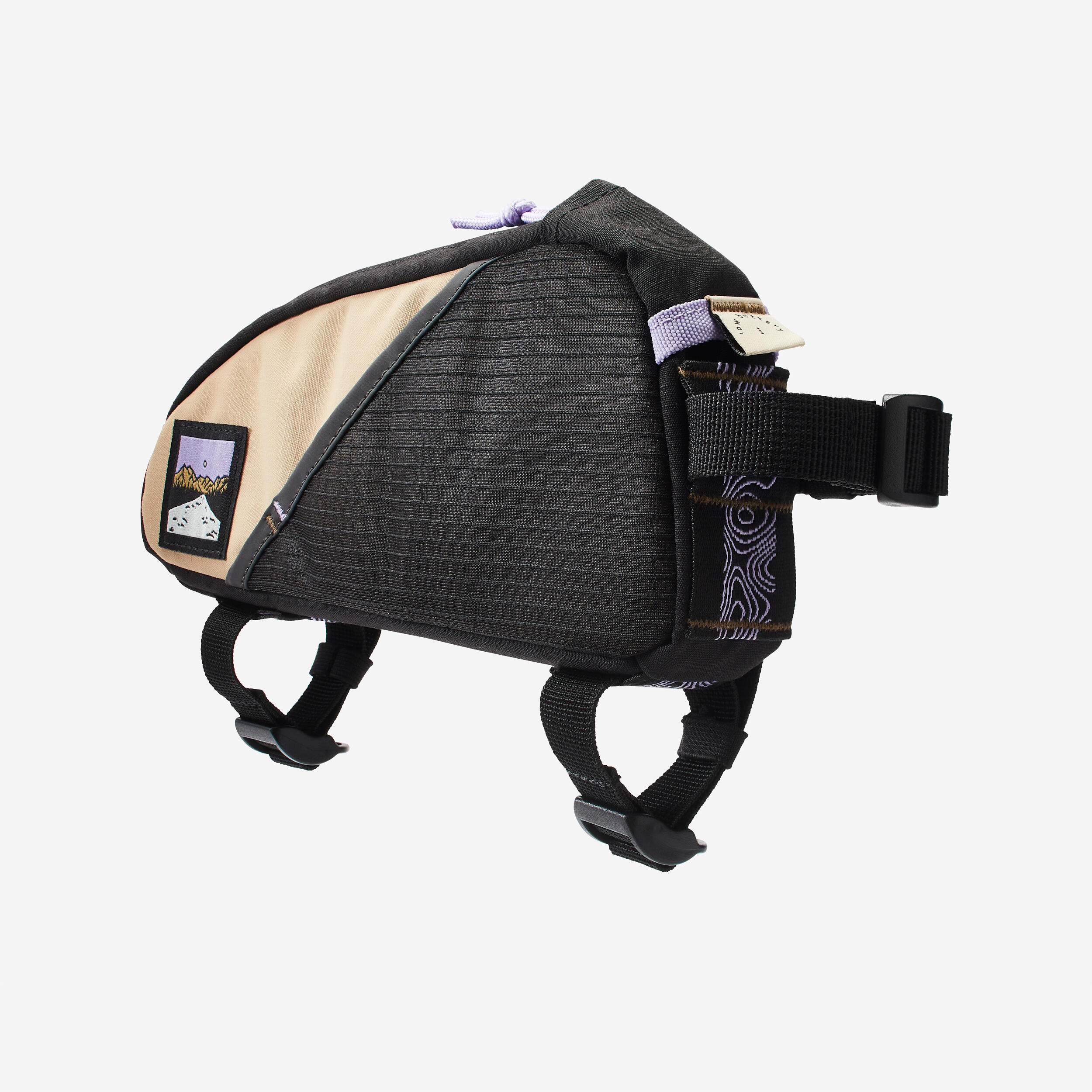 Sacoche de vélo pour tube supérieur 1 L - Beige cappuccino - Riverside ...