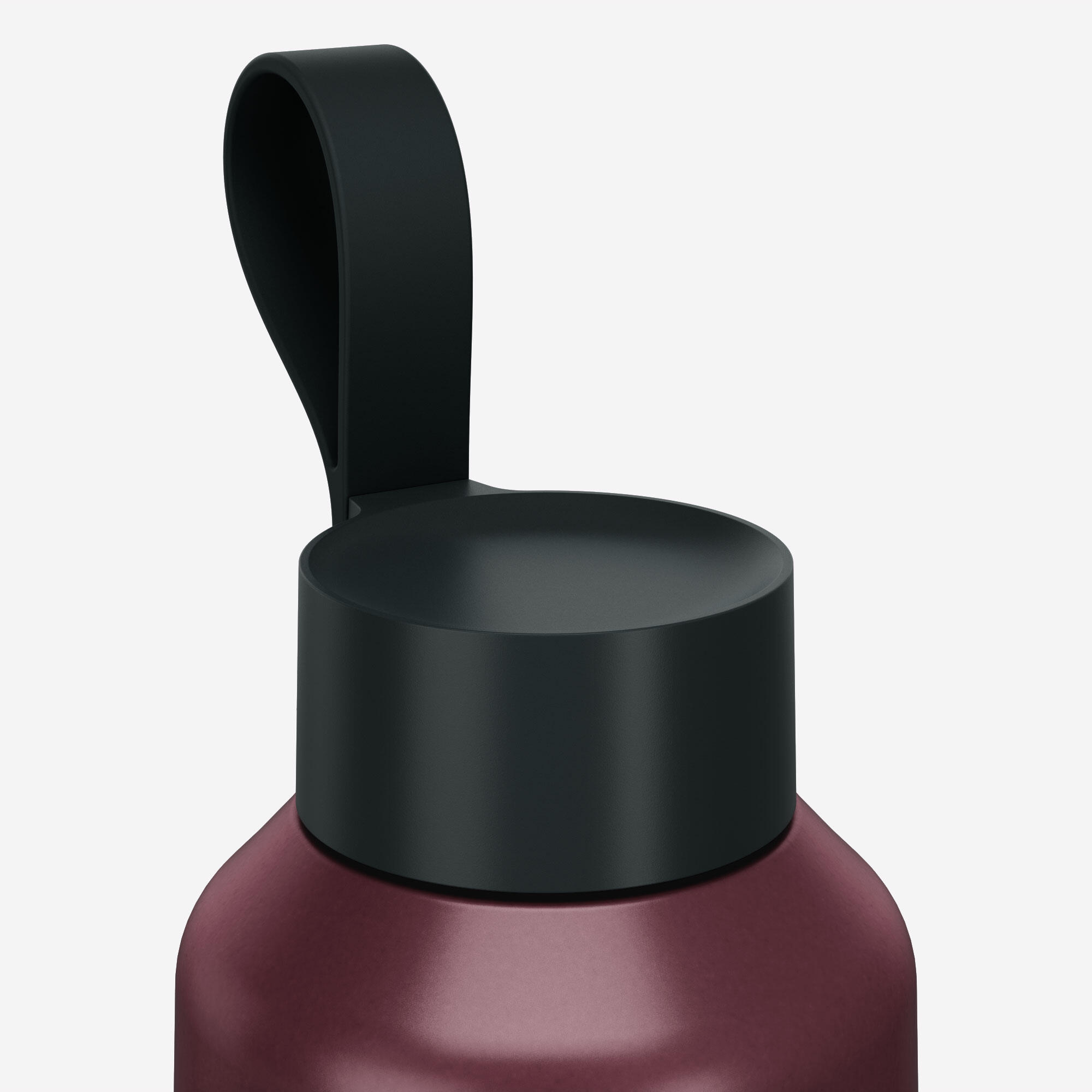 1 L stainless steel Flask 100 with screw cap for hiking - Maroon ...