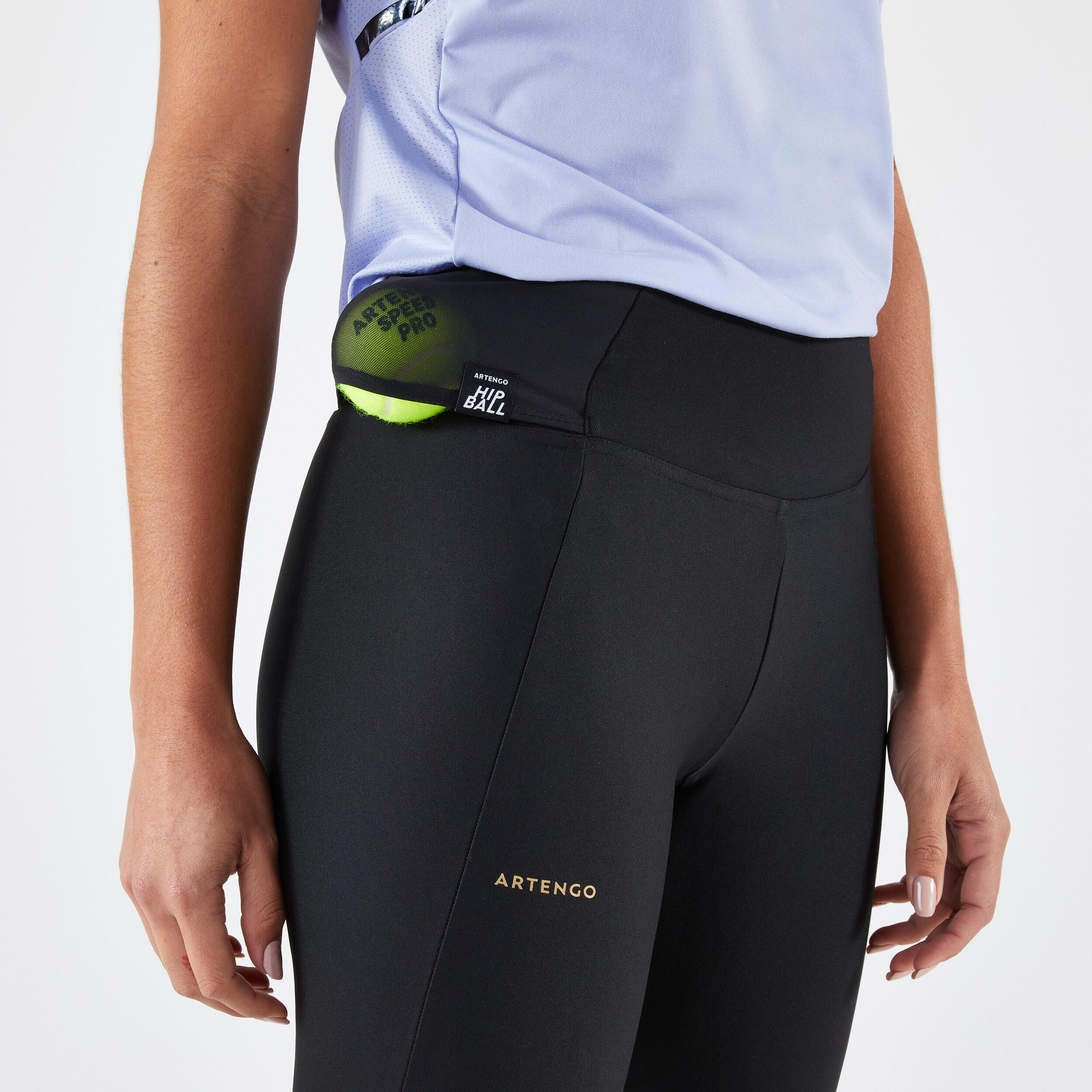 Women's Tennis Leggings Dry Hip Ball - Black ARTENGO | Decathlon