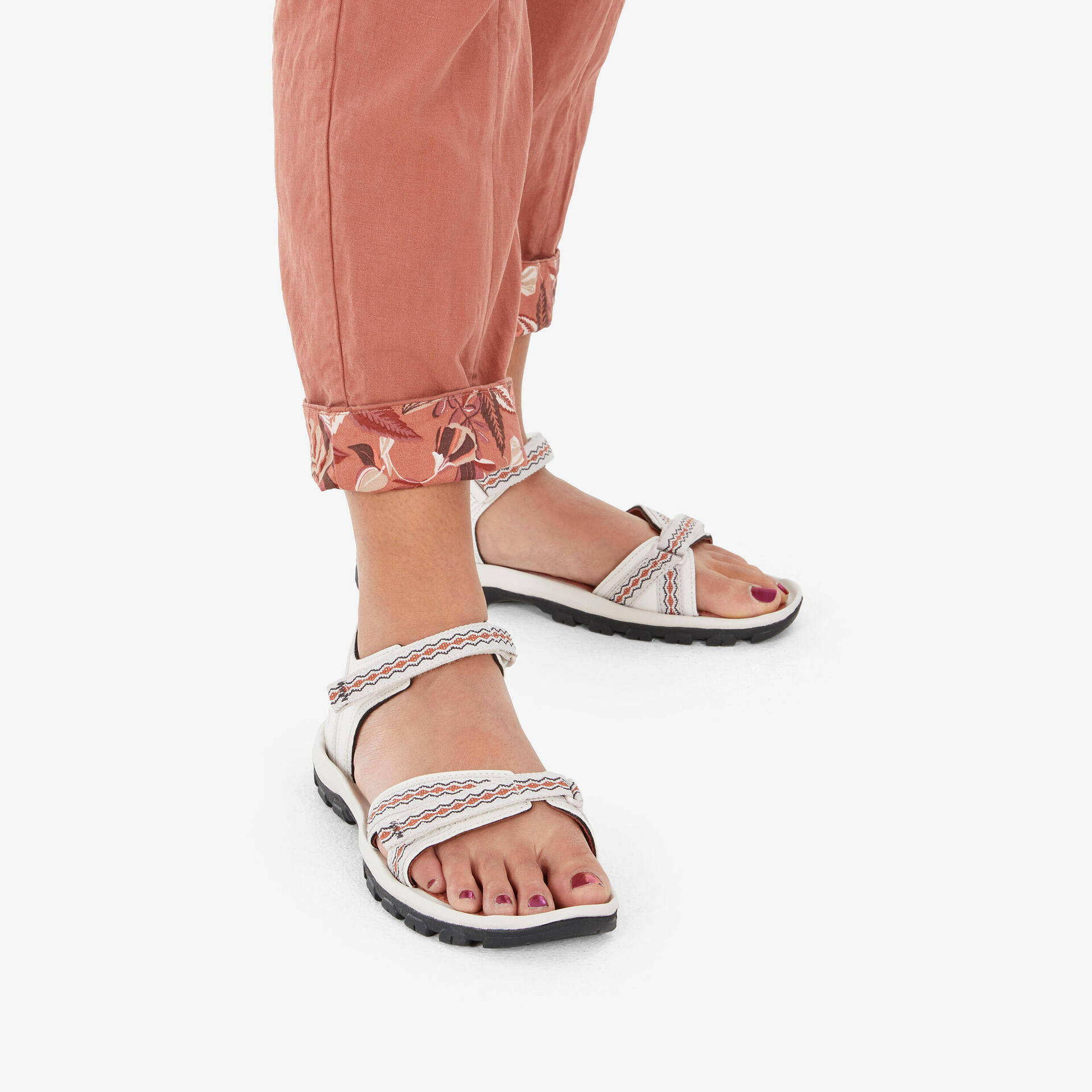 Sandal leo núi nữ - NH500 Be/cam