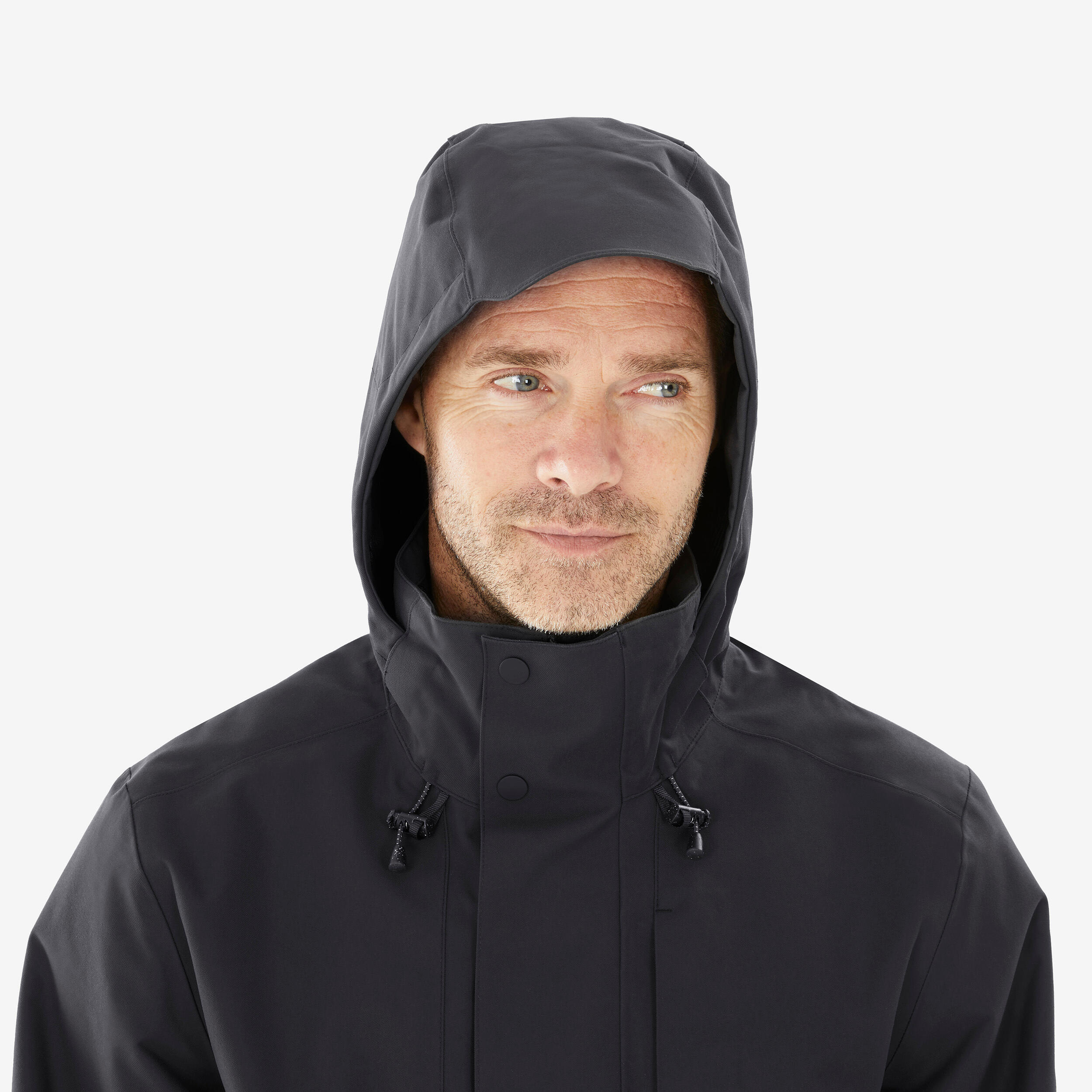 Manteau imperméable homme – NH 550 gris - Gris Carbone - Quechua ...