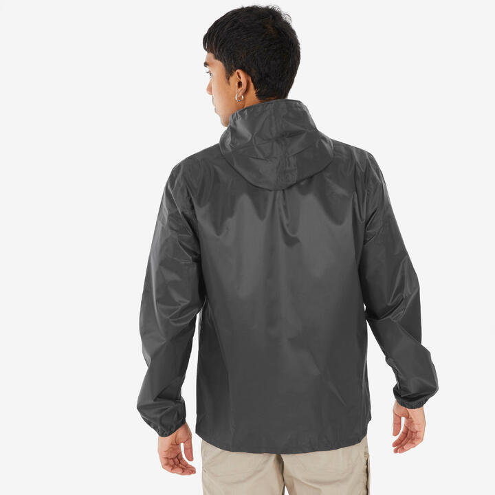 Veste raincut fullzip Bleu H QUECHUA | Decathlon